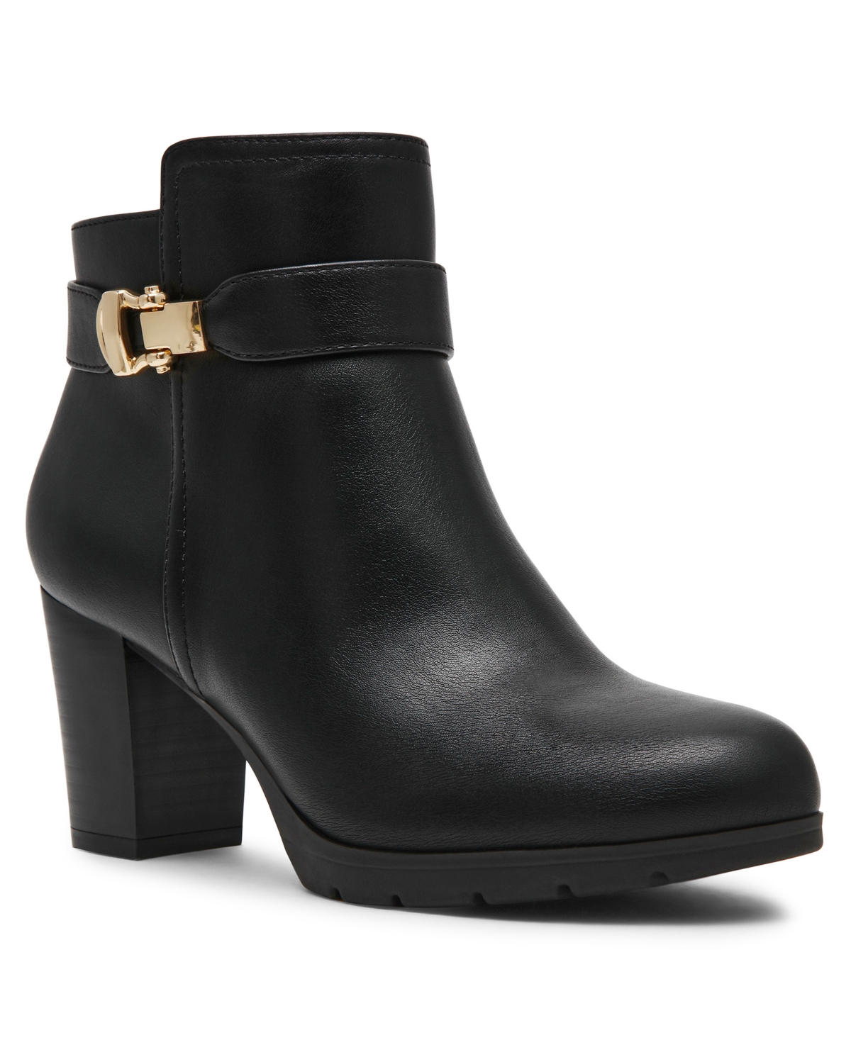 Click here for Anne Klein Womens Reins Zipper Dress Booties - Bla... prices