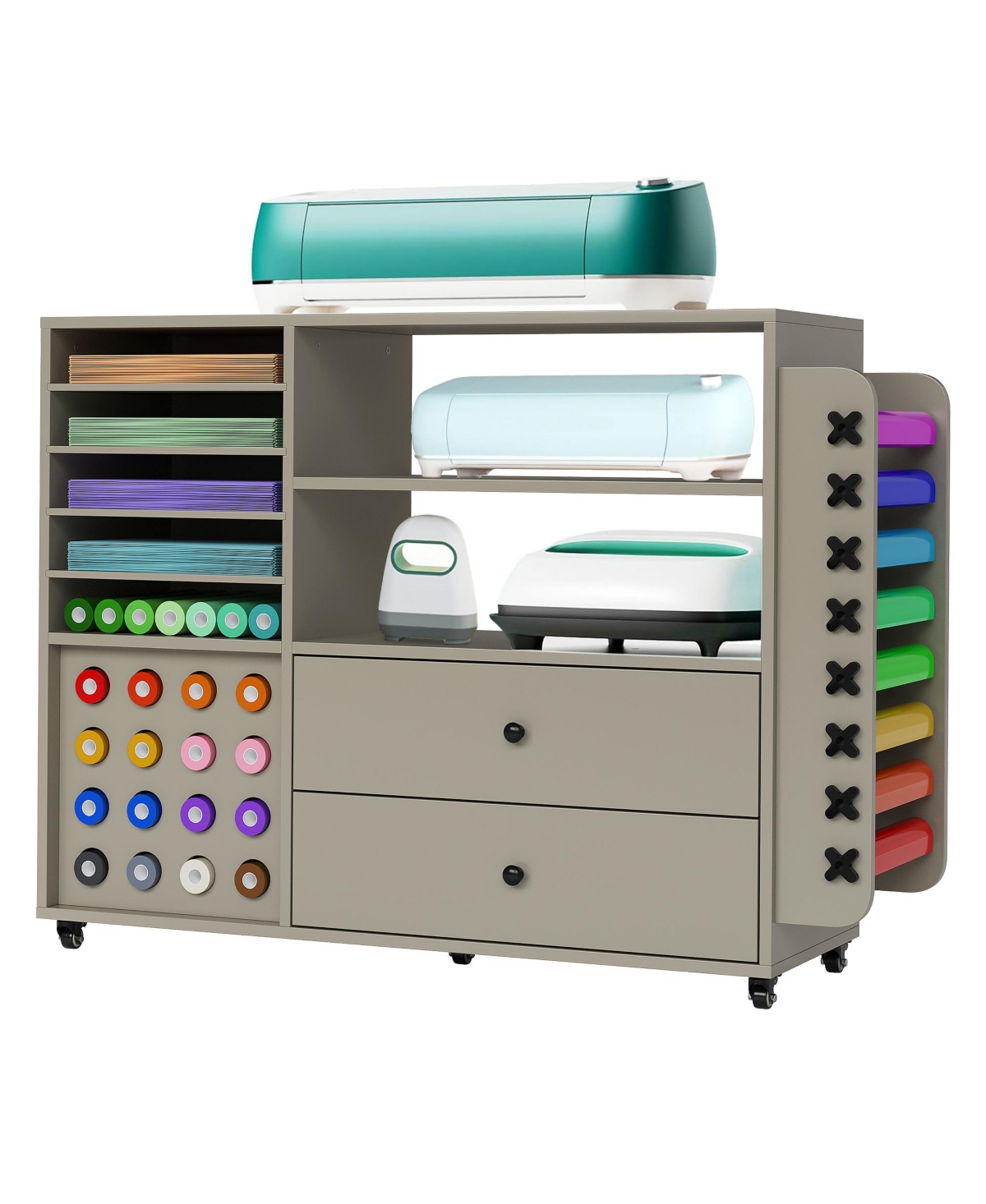 Click here for gaomon Rolling Craft Storage Cart for Office or St... prices