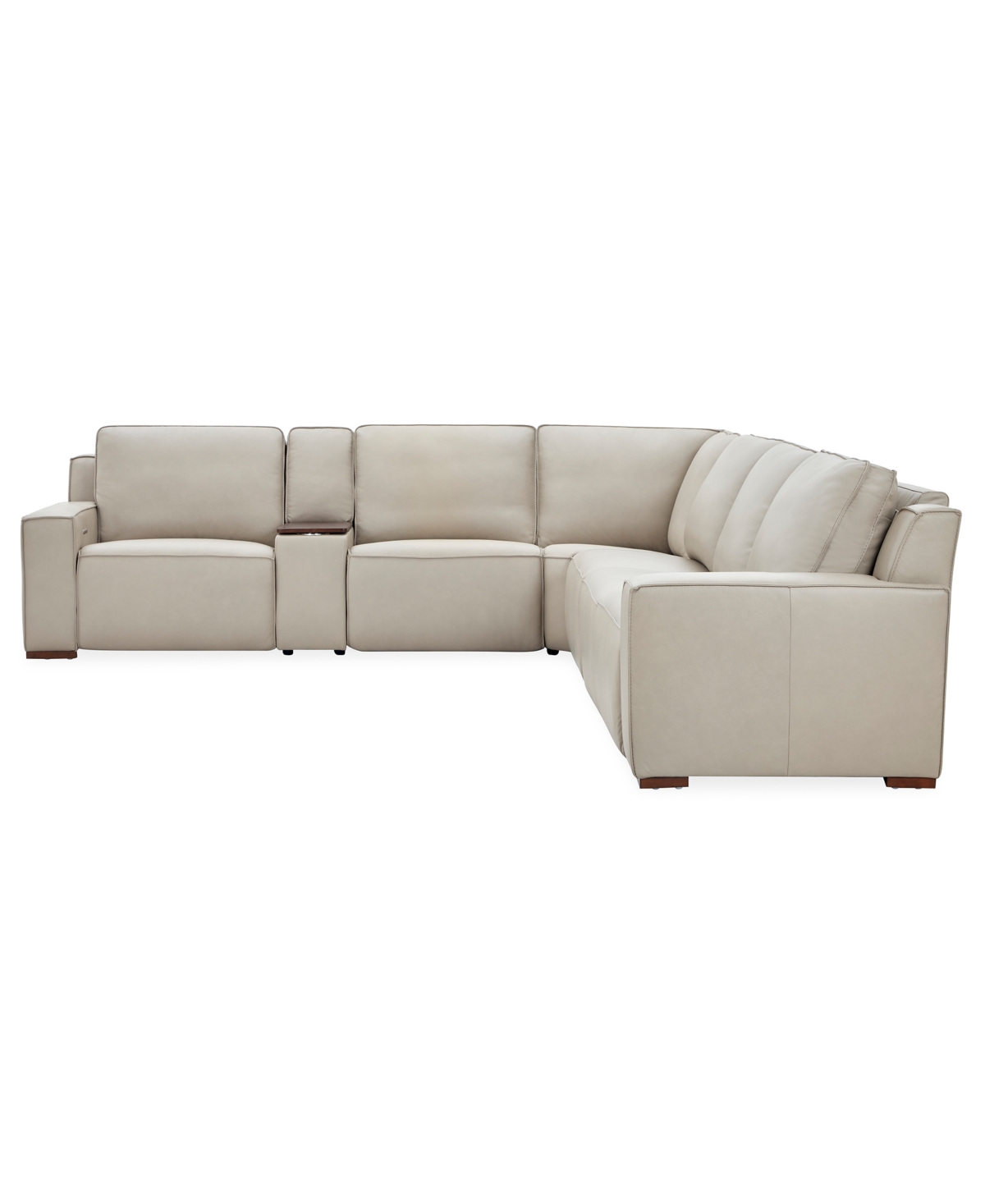 Click here for Aspen 3PM 7-Piece Leather Sectional Sofa Set (Laf... prices