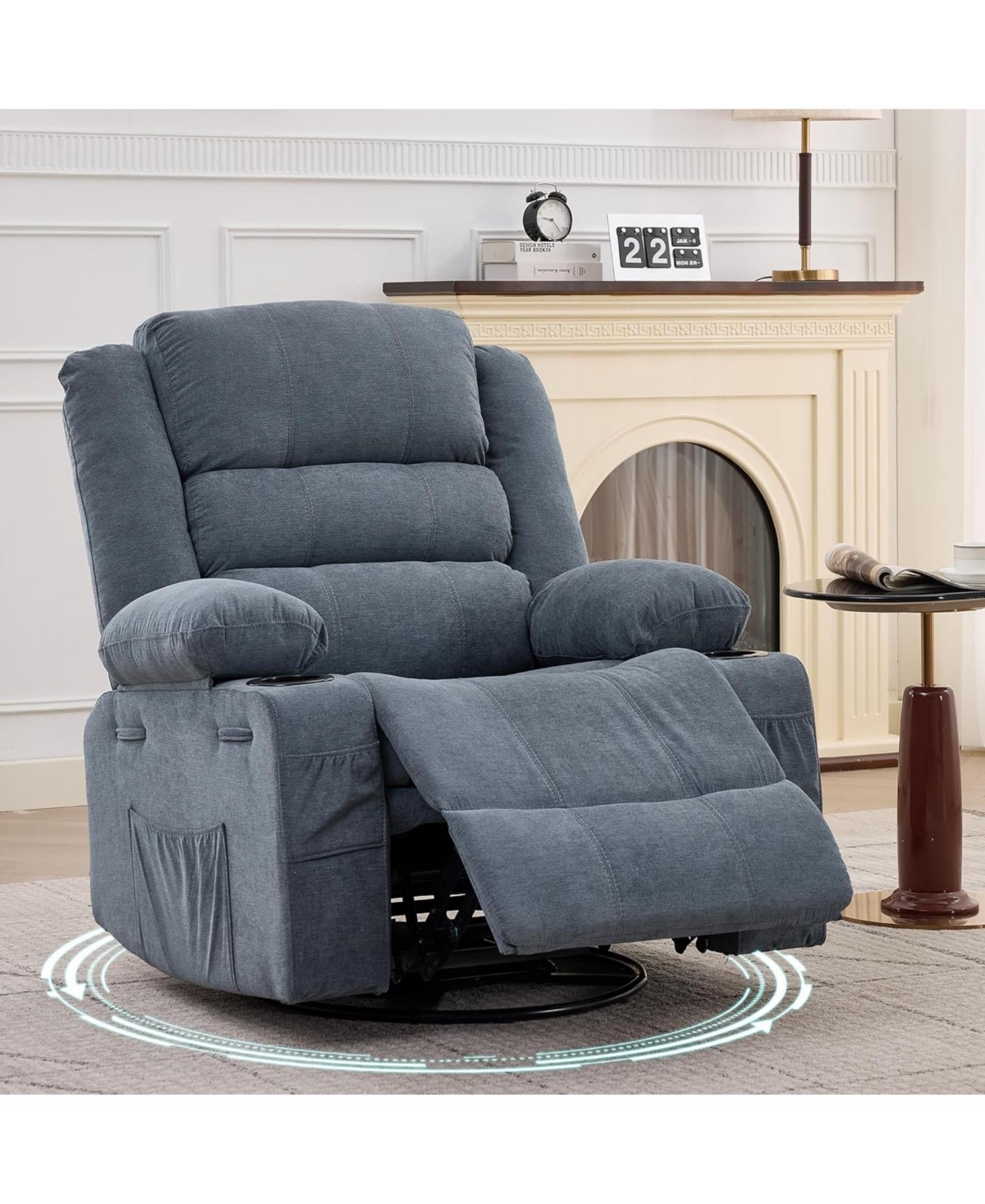 Click here for gaomon Swivel Rocker Recliner Chair for Adults 360... prices