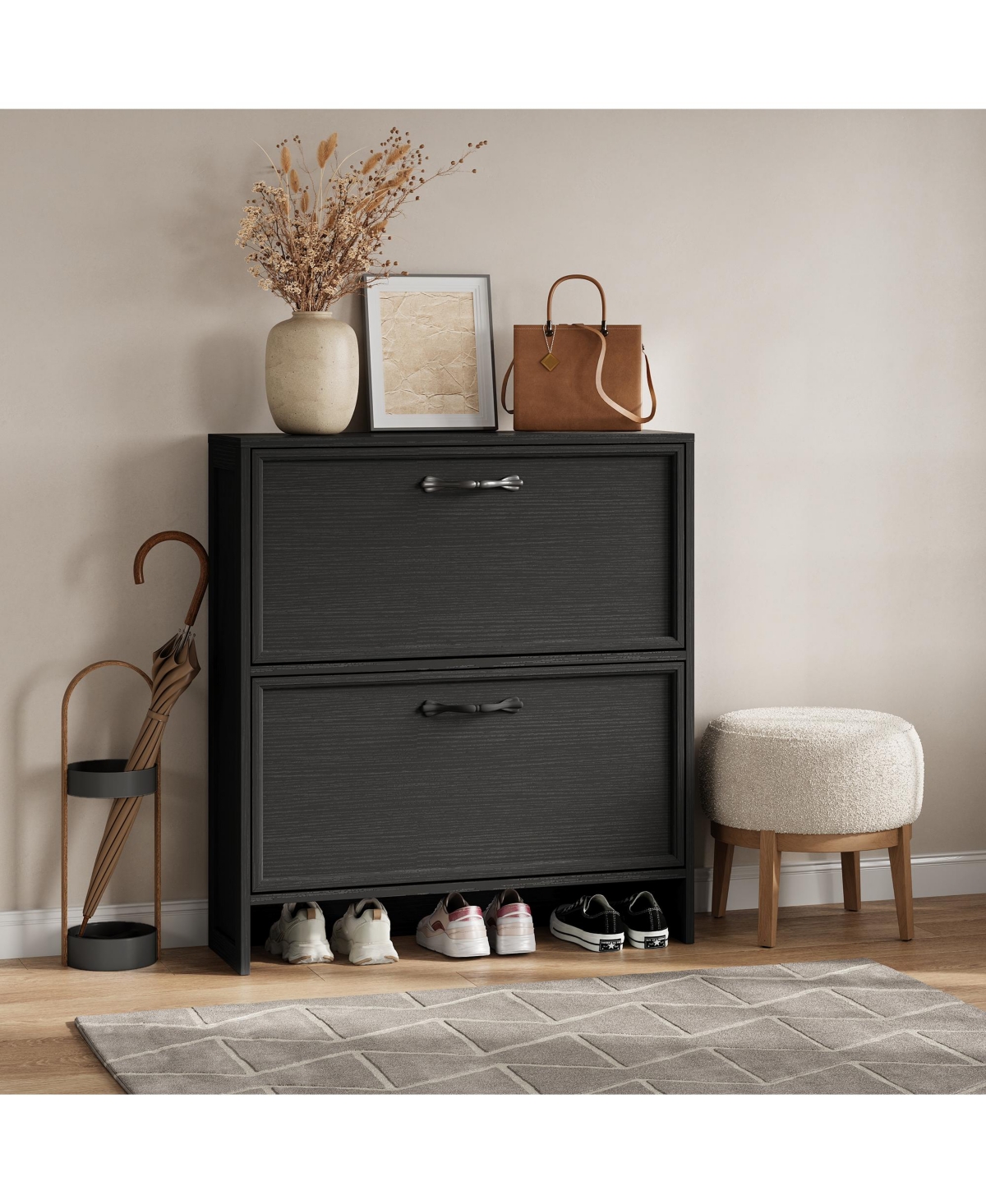 Click here for gaomon Slim Shoe Cabinet with 2 Turn Drawers Adjus... prices