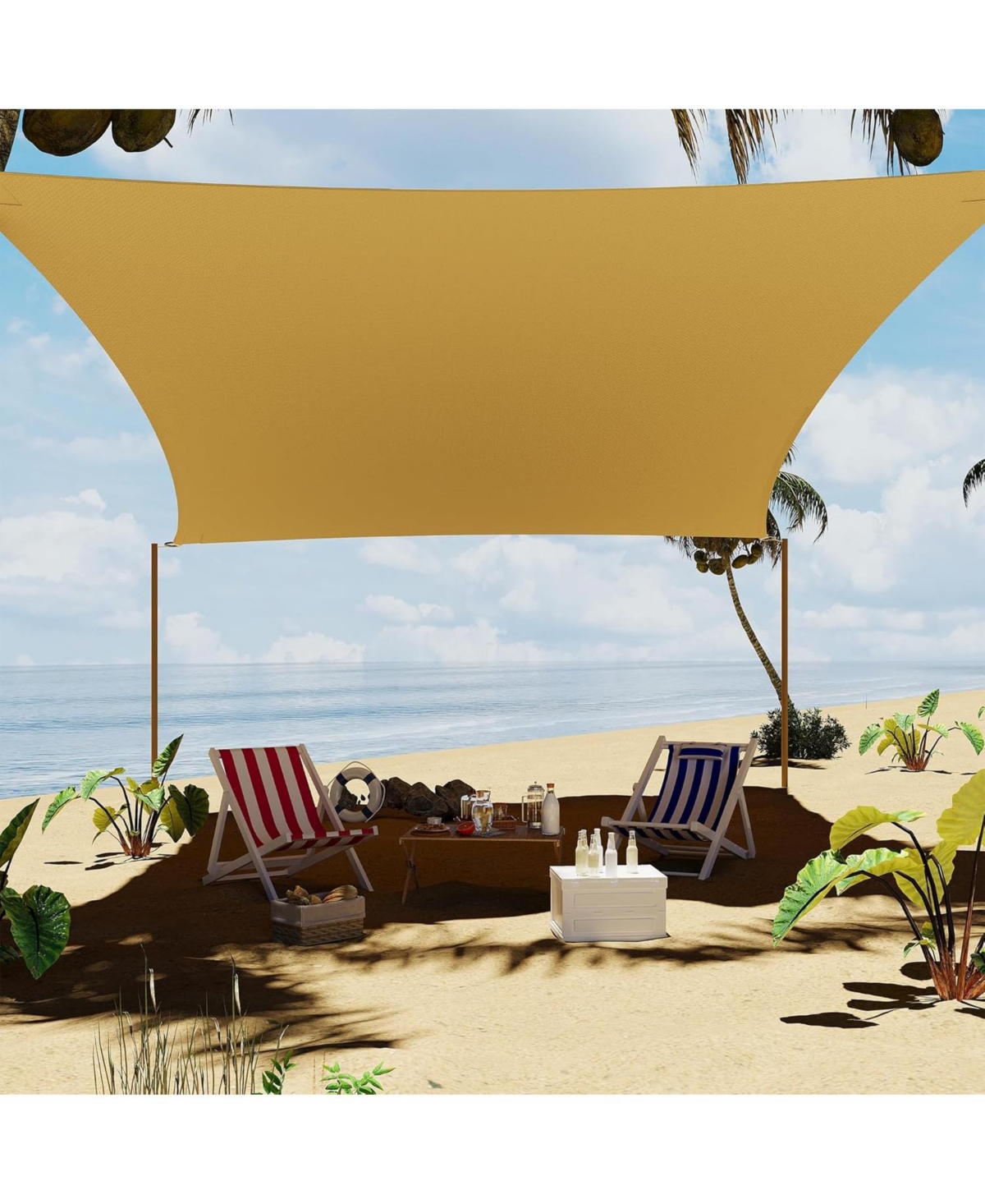 Click here for gaomon Sun Shade Sail 8X10 Rectangle  Shade Cloth... prices