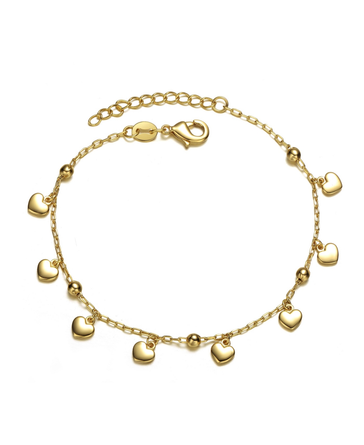 Click here for GiGiGirl 14k Yellow Gold Plated Beaded Heart Charm... prices