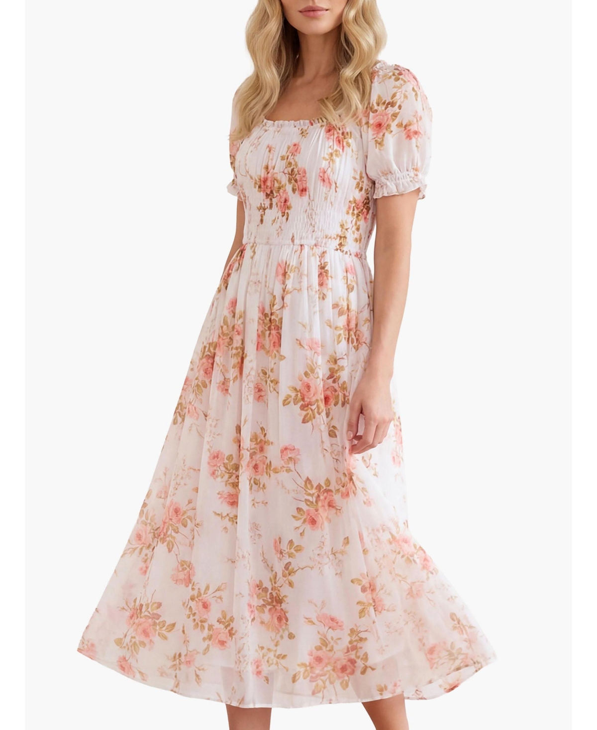 Click here for Needle & Thread Womens Summers Rose Shirred Baller... prices