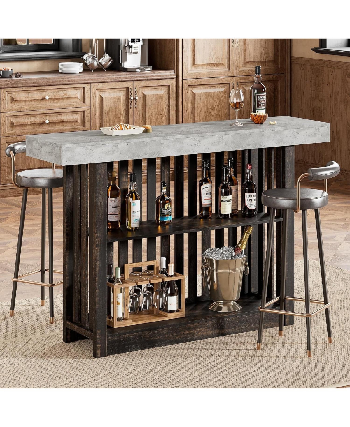 Click here for gaomon 63 Bar Table for 4-6 People  Counter Height... prices