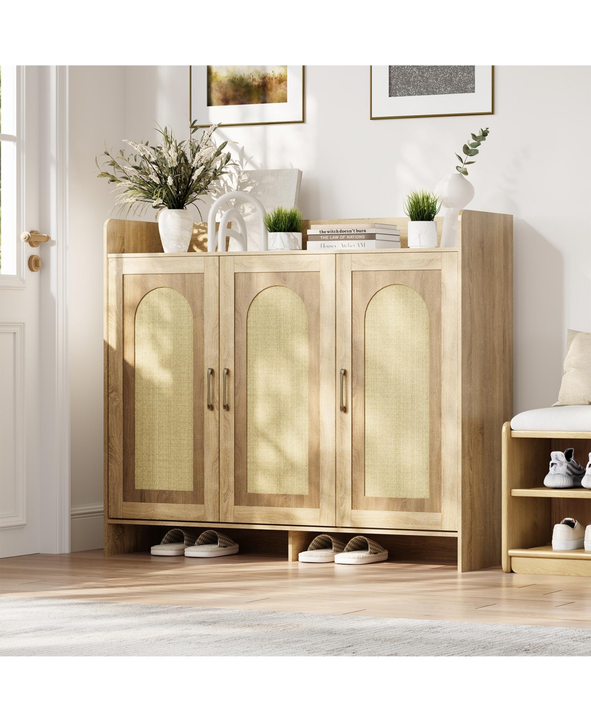 Click here for gaomon Shoe Cabinet Storage for Entryway  Rattan S... prices