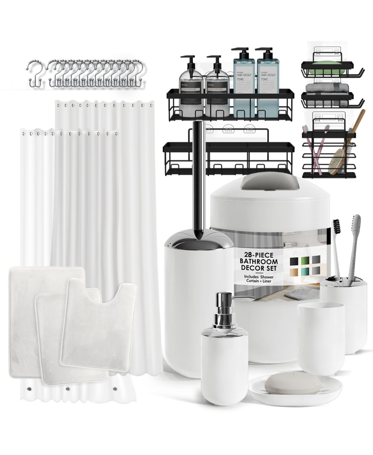 Click here for Clara Clark Piece Complete Bathroom Set with Bath... prices