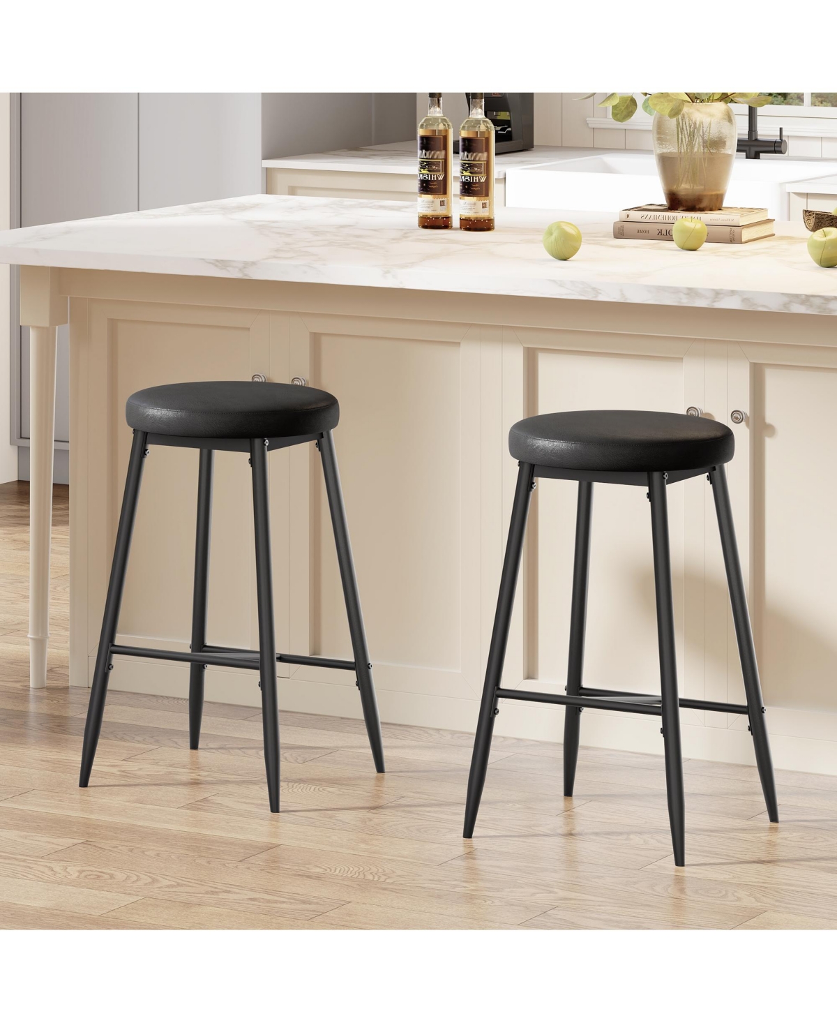 Click here for Gaomon Set of 2 Bar Stools  26 Inch Counter Height... prices