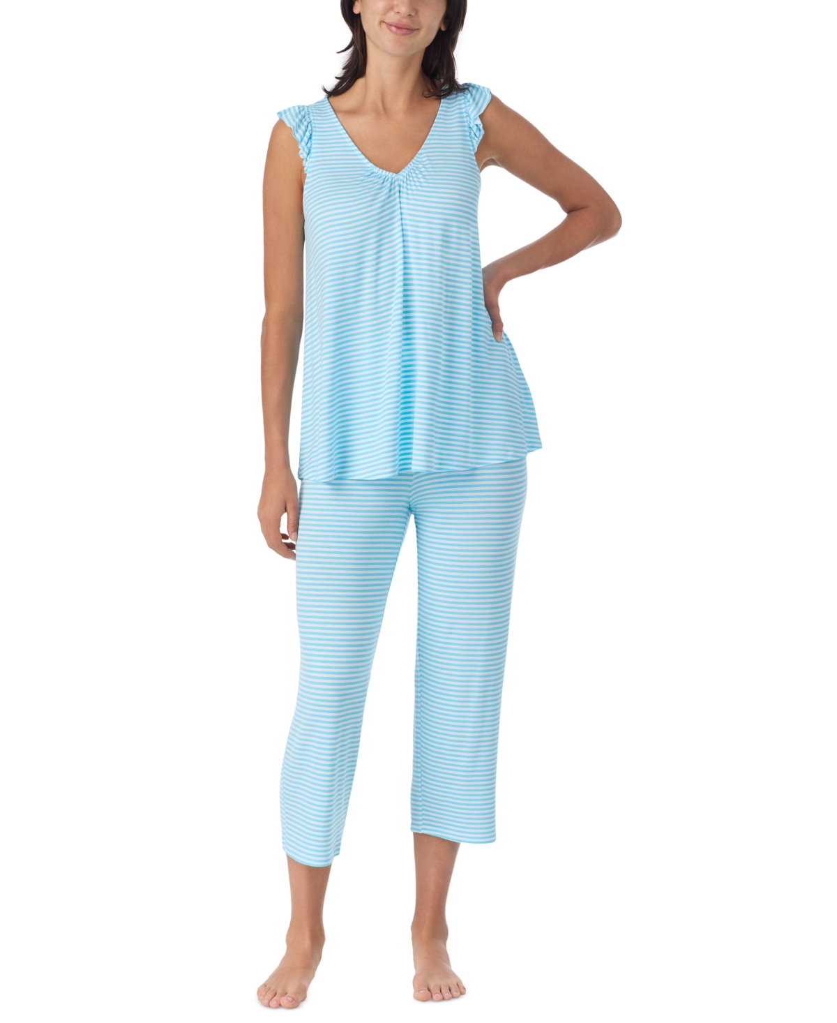Click here for Ellen Tracy Womens Short-Sleeve Top & Cropped Pant... prices