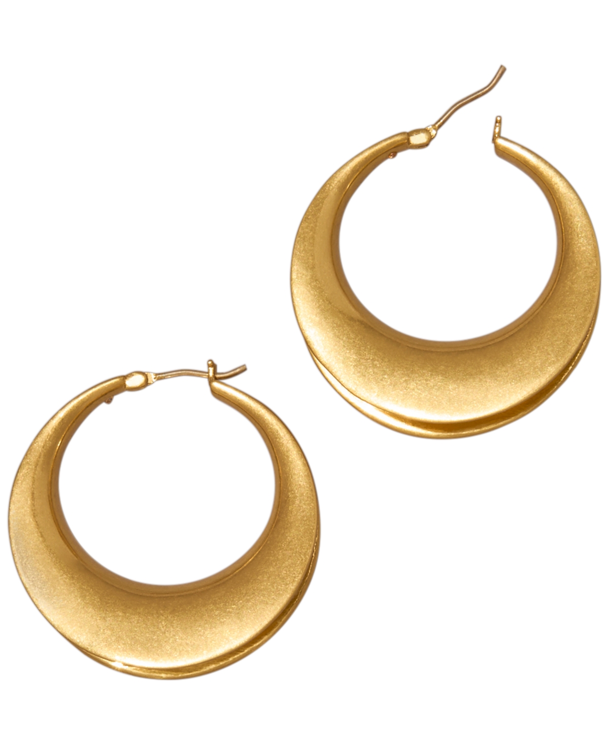 Click here for Donna Karan New York Gold-Plated Valley Hoop Earri... prices