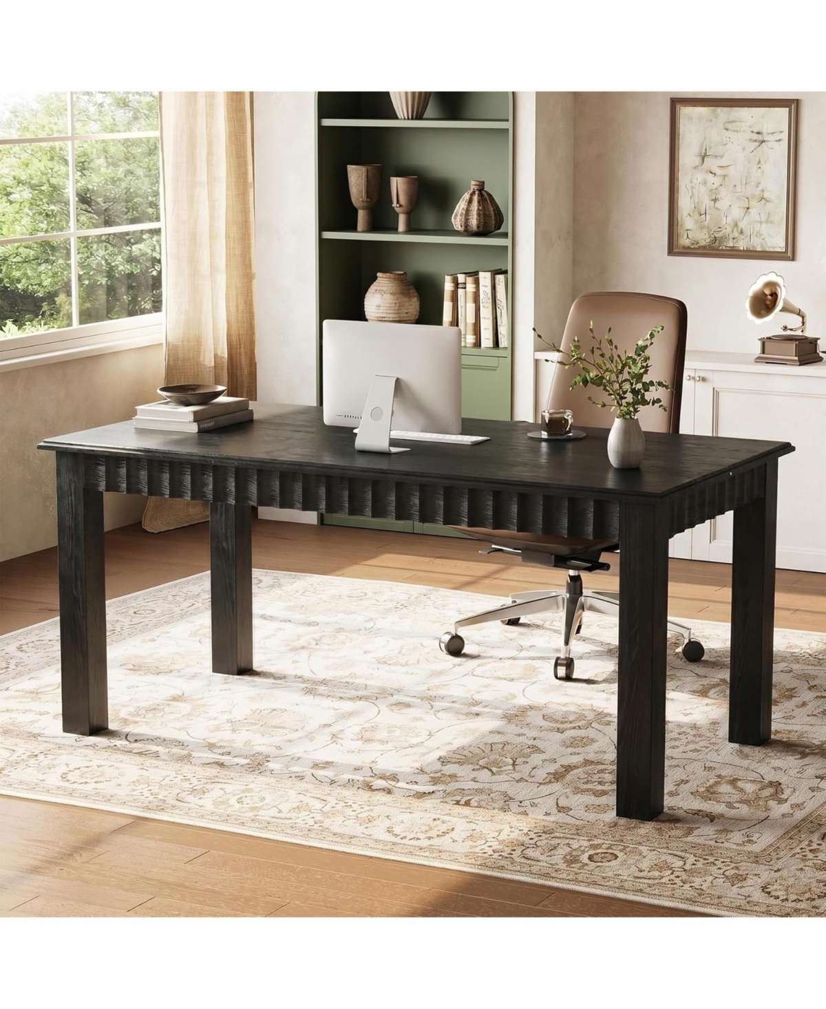 Click here for Tribesigns Computer Desk  Solid Wood Home Office D... prices