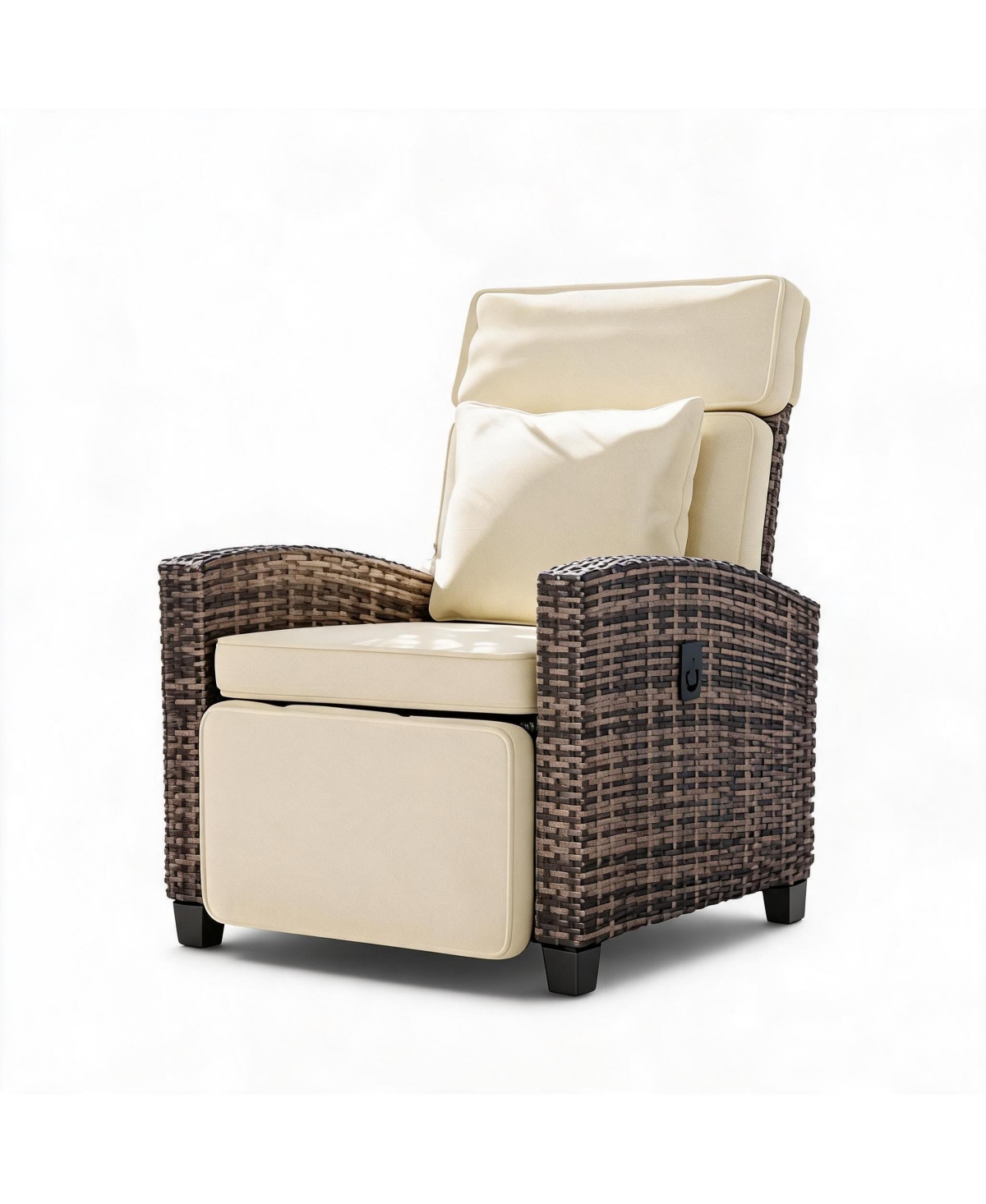 Click here for GarveeLife Outdoor Wicker Recliner Chair with 145d... prices