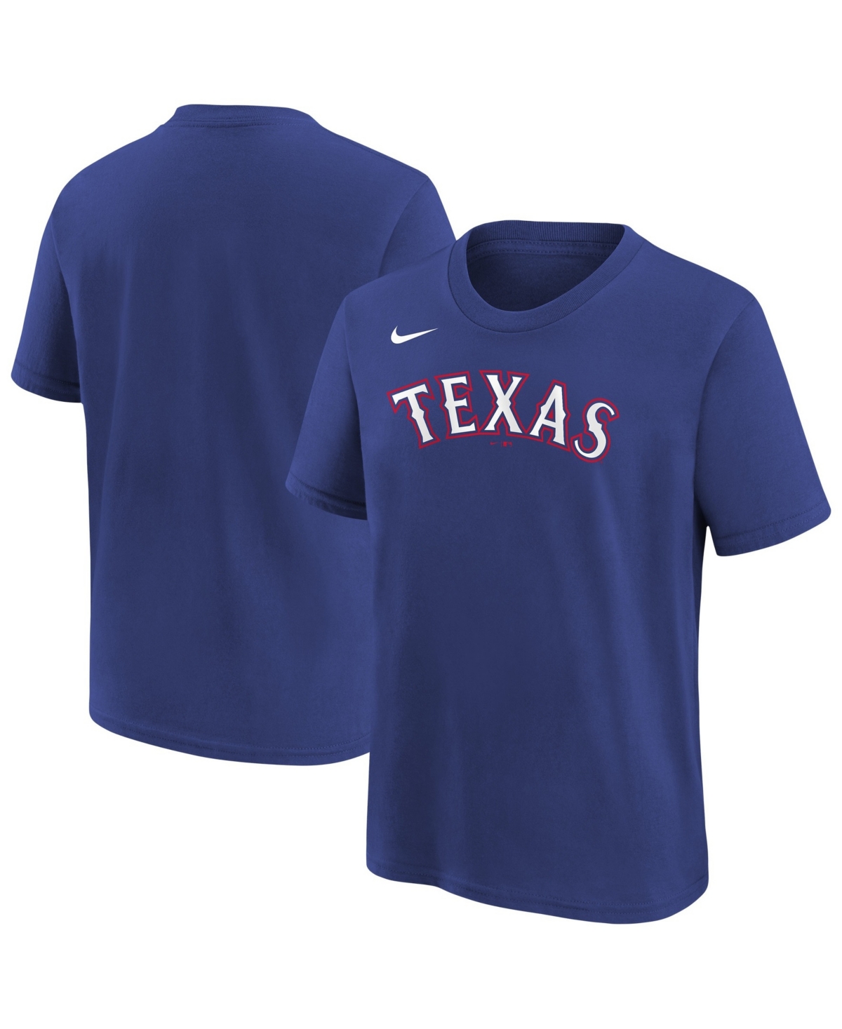 Click here for Nike Big Boys and Girls Royal Texas Rangers Wordma... prices