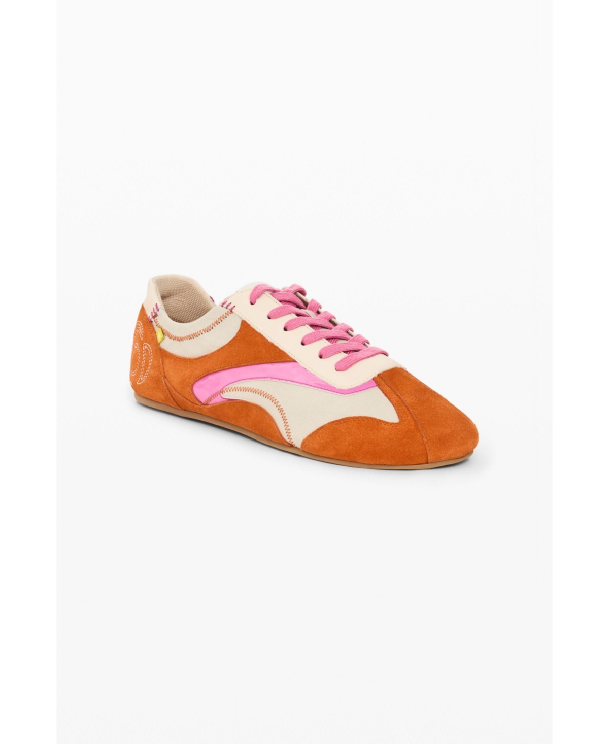 Click here for Desigual Womens Two-Tone Sneaker - Orange prices