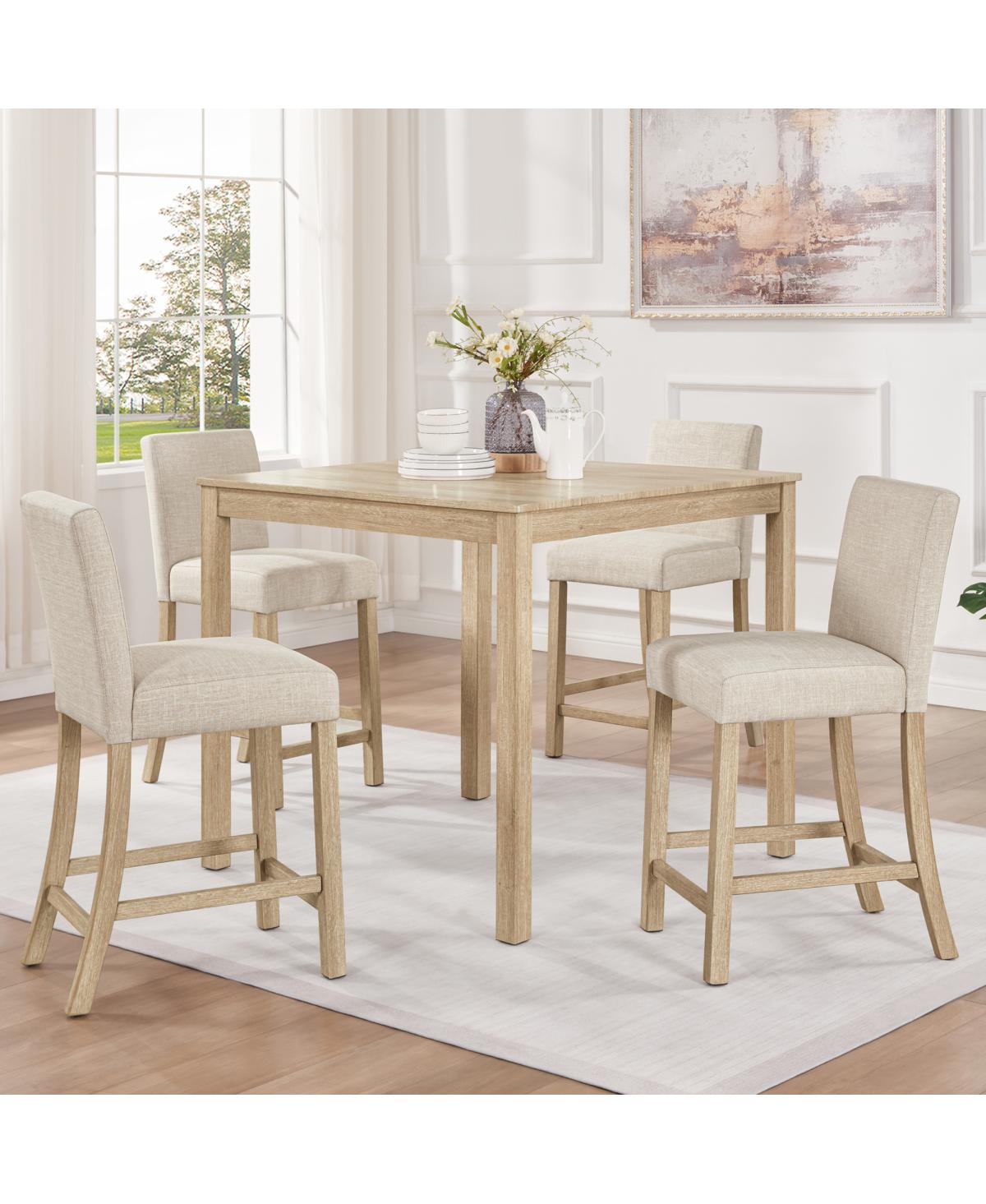 Click here for Streamdale Furniture 5-Piece Wooden Counter Height... prices