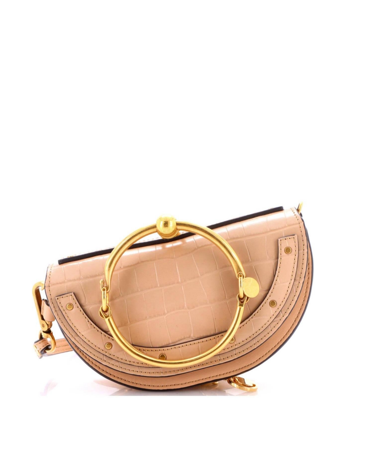 Click here for Pre-Owned Chloe Mini Nile Crossbody Bag Embossed L... prices