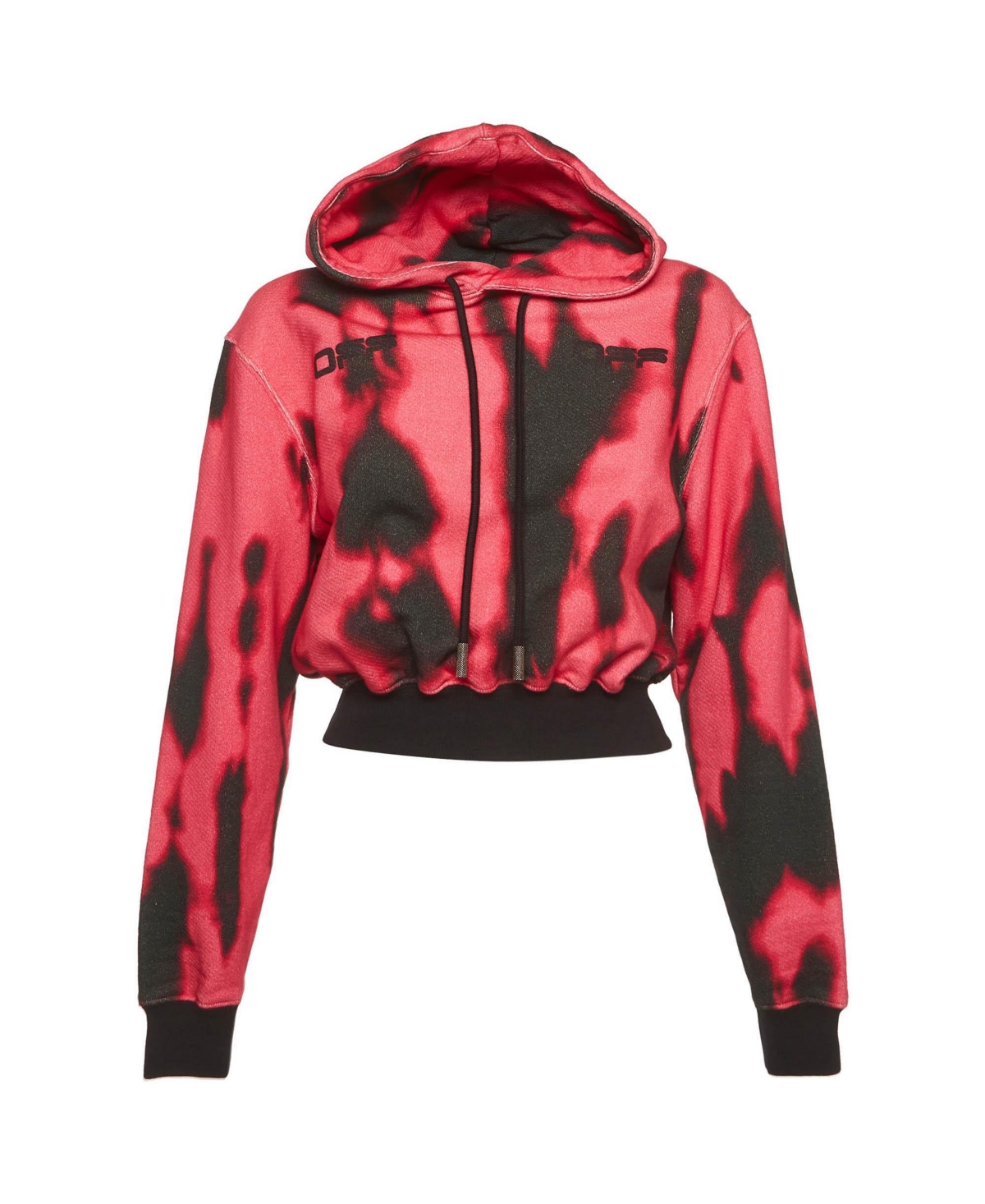 Click here for Pre-Owned Off-White Womens Logo Print Jersey Hoodi... prices