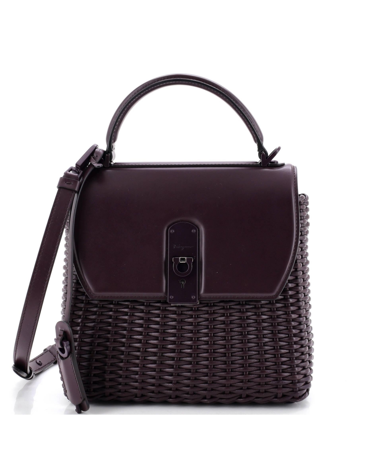 Click here for Pre-Owned Salvatore Ferragamo Medium Boxyz Top Han... prices