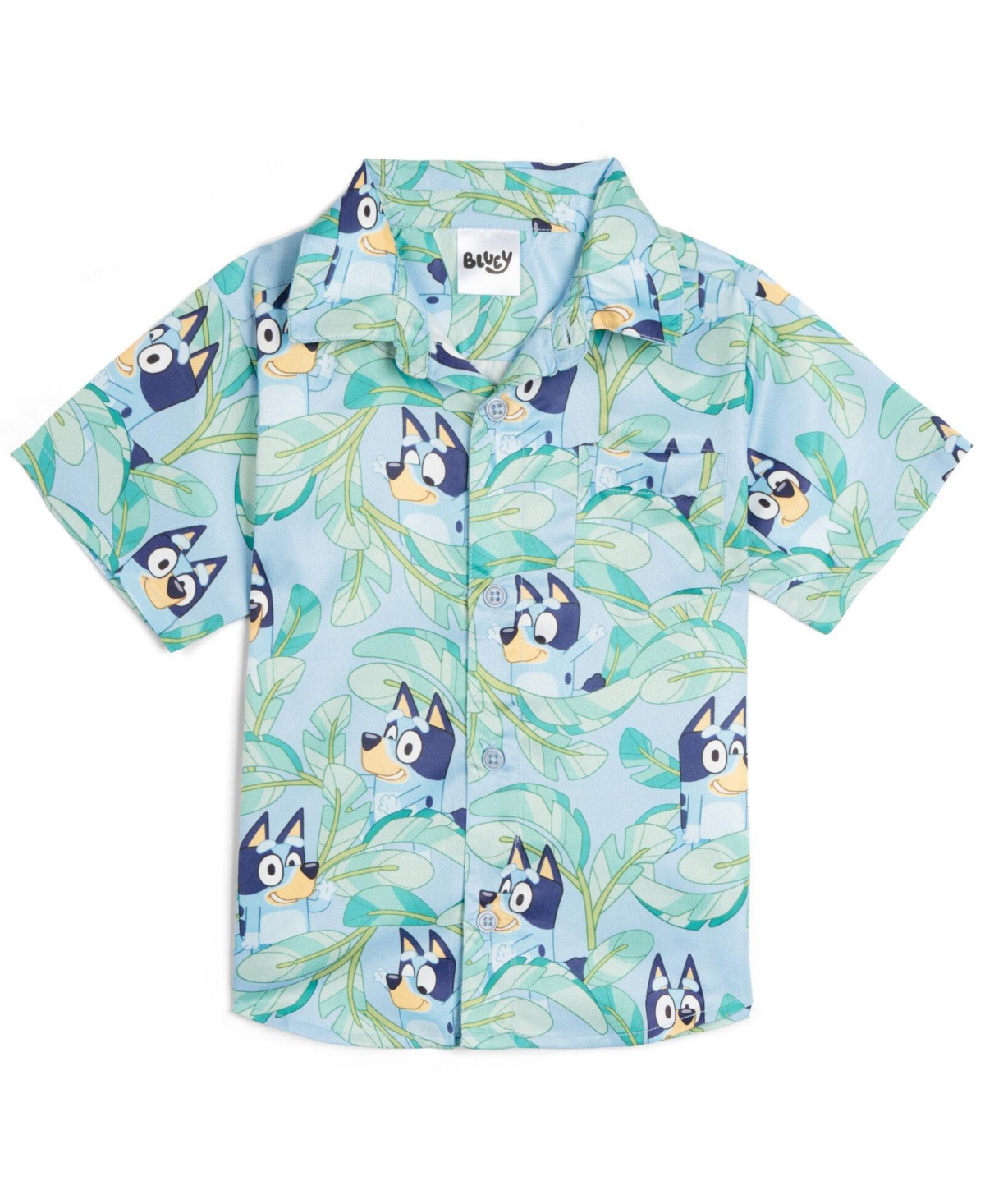 Click here for Bluey Toddler Boys (2T - 5T) Short Sleeve Button-D... prices