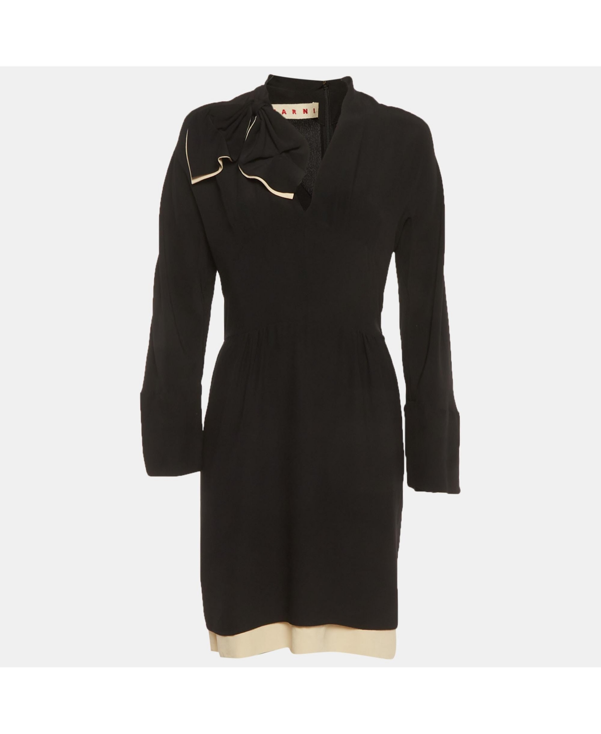 Click here for Pre-Owned Marni Womens Silk Bow Detail Short Dress prices