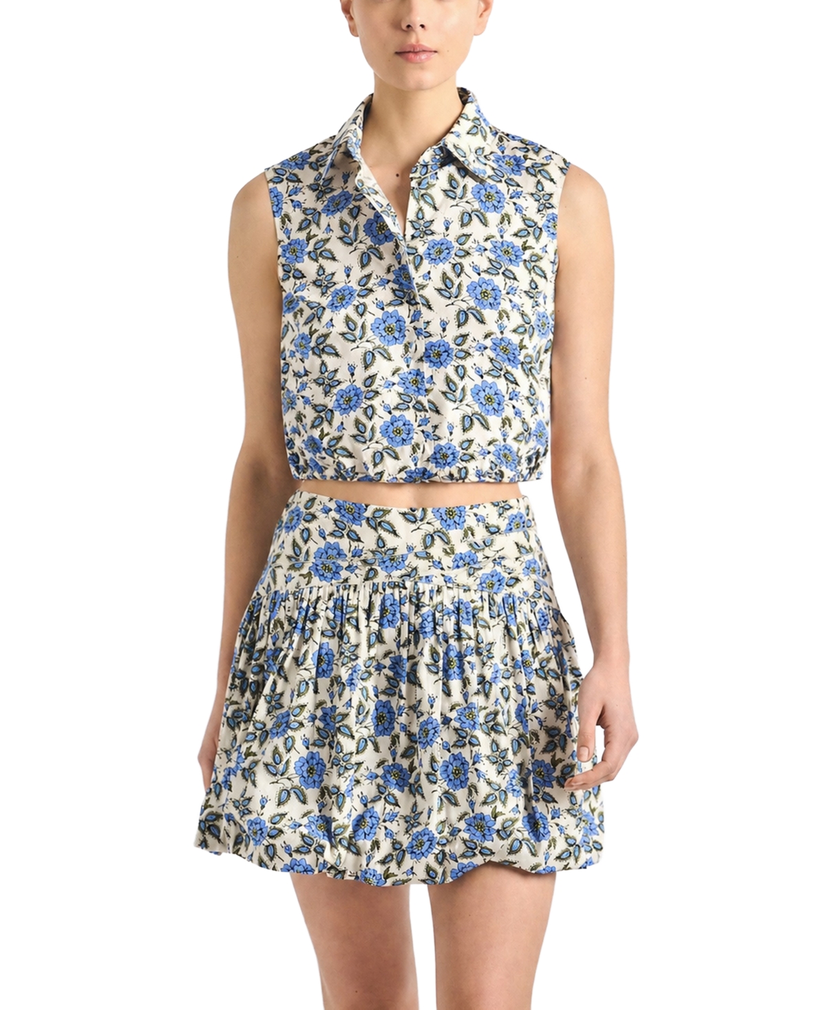 Click here for Derek Lam 10 Crosby Womens Floral Print Pull-On Mi... prices