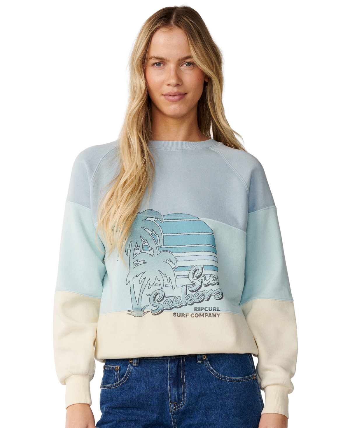 Click here for Rip Curl Womens Seeker Raglan Standard Crewneck Sw... prices