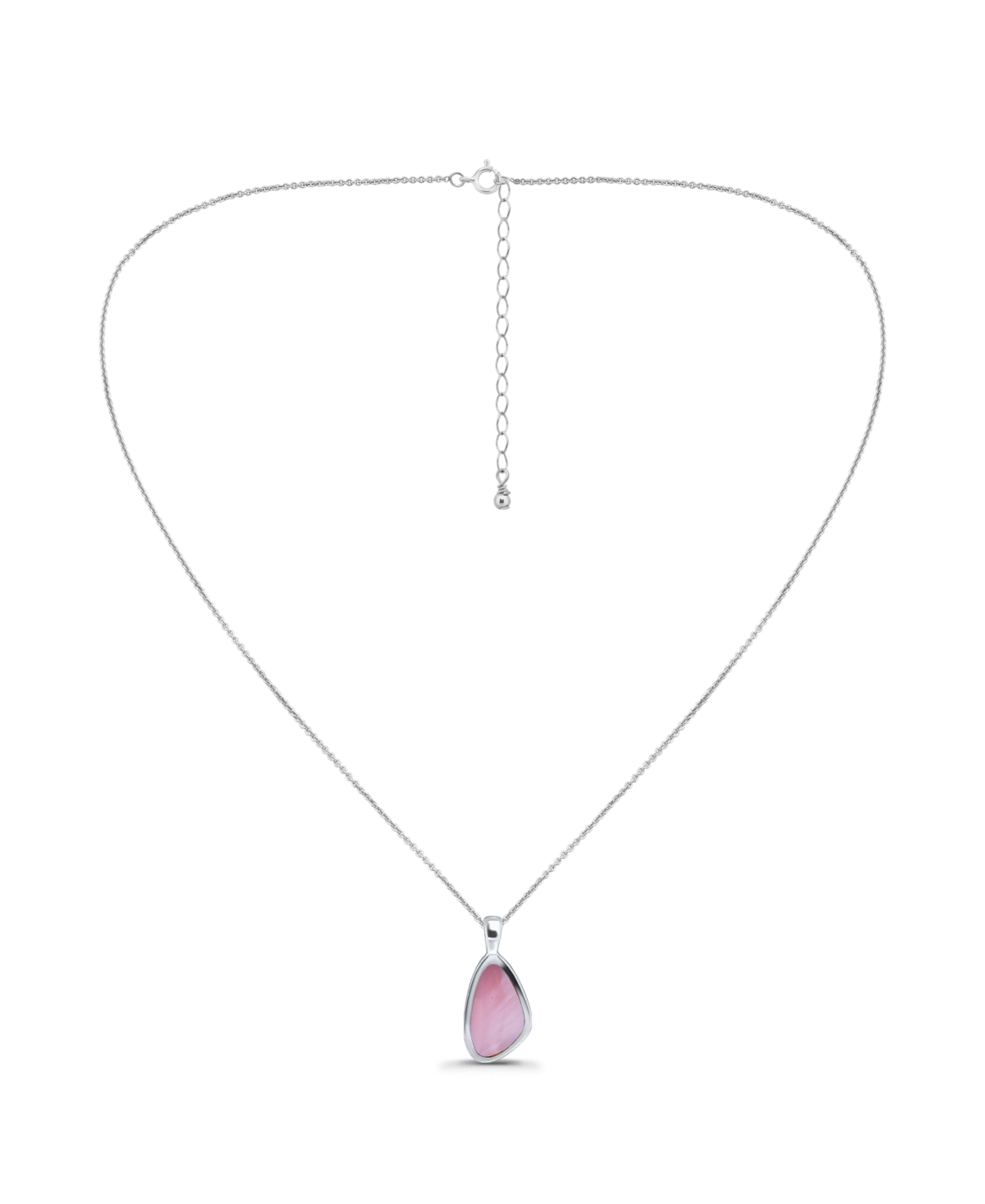 Click here for Macys Pink Shell Inlay Fine Silver-Plated Freeform... prices