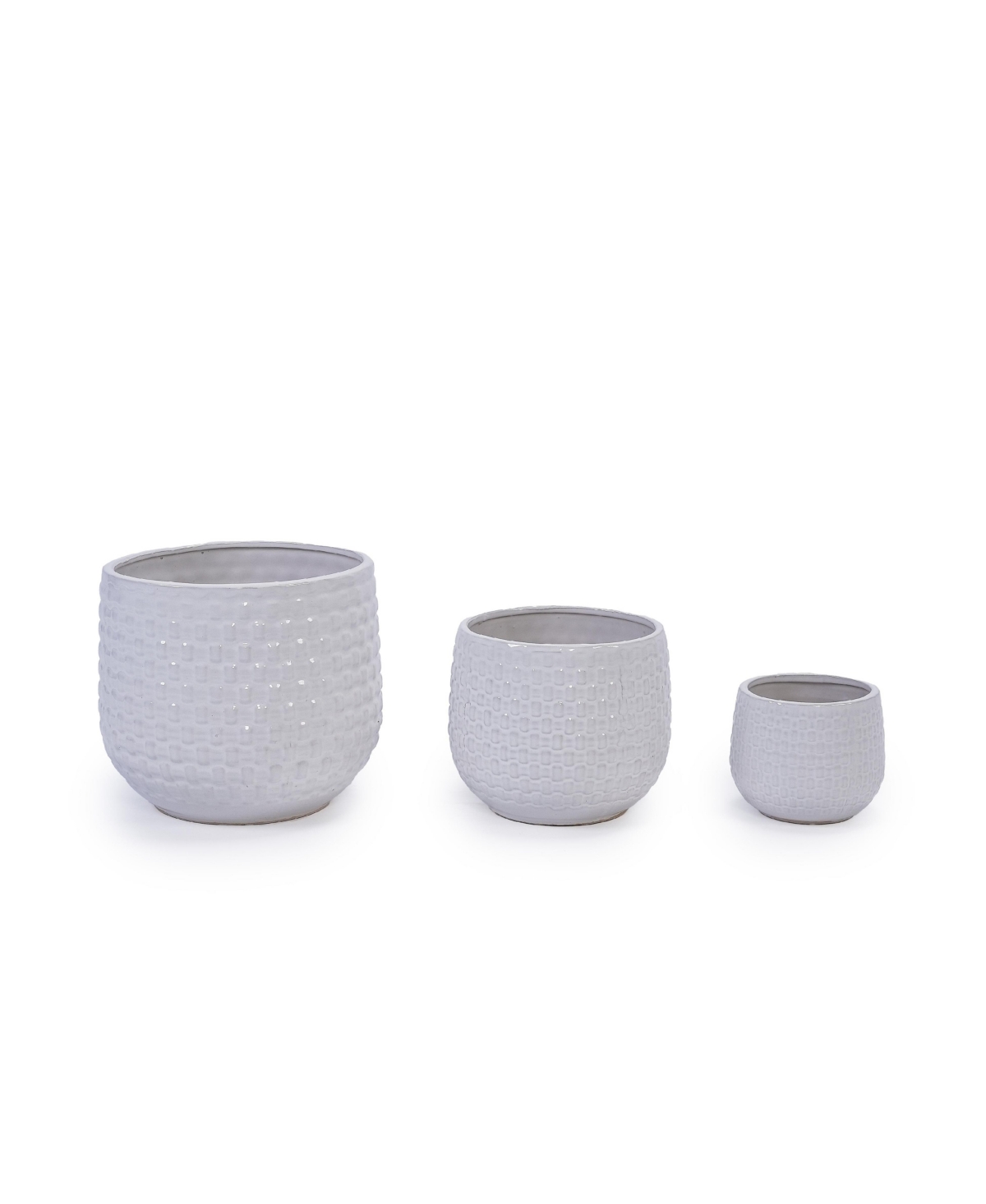 Click here for Clihome Handmade Glazed Ceramic Planter Set of 3... prices