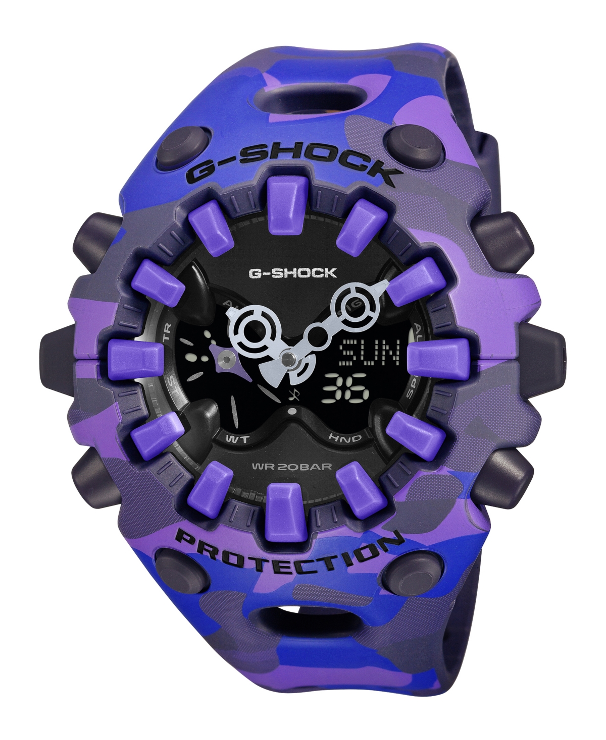 Click here for G-Shock Mens Purple Resin Analog-Digital Watch 58.... prices