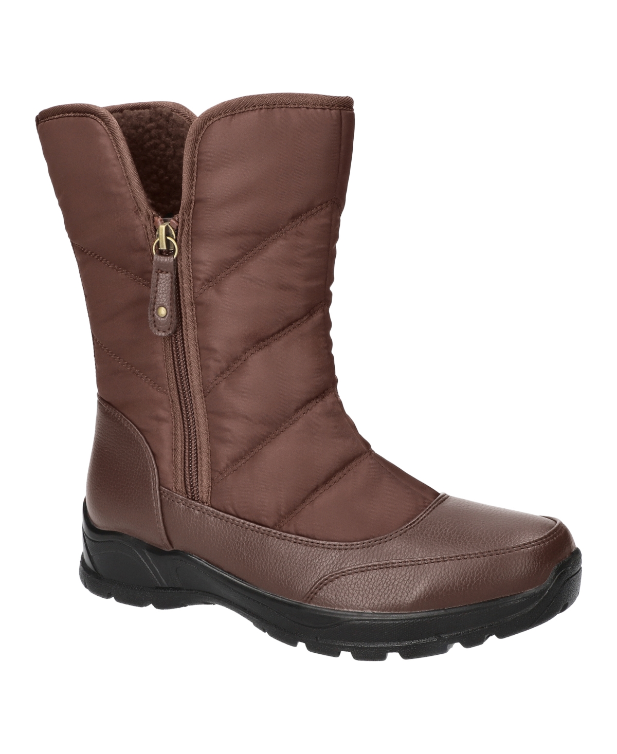 Click here for Easy Street Womens Snowfall Winter Round Toe Booti... prices