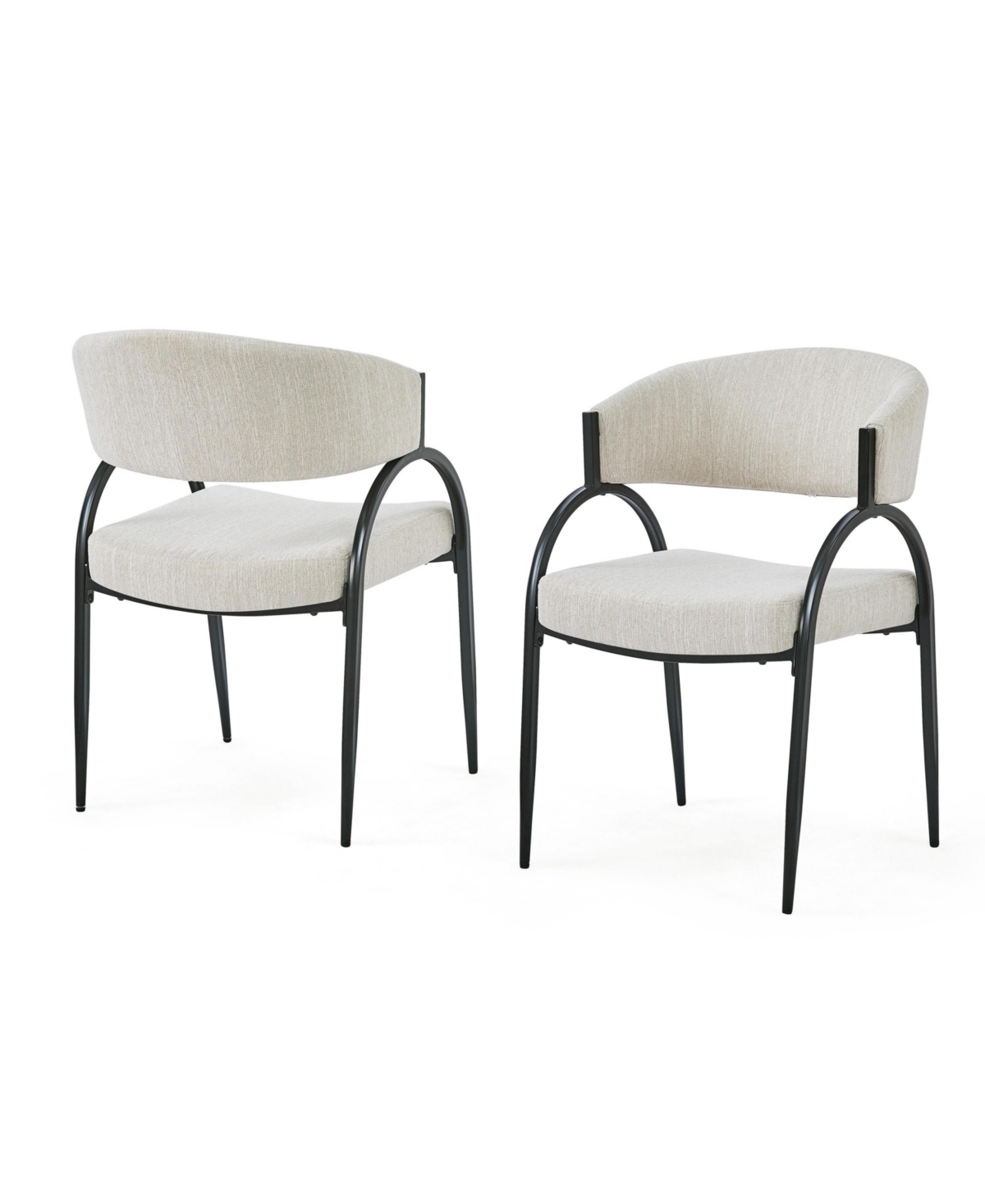 Click here for Boyel Living 2-Piece Modern Dining Chairs  Beige U... prices