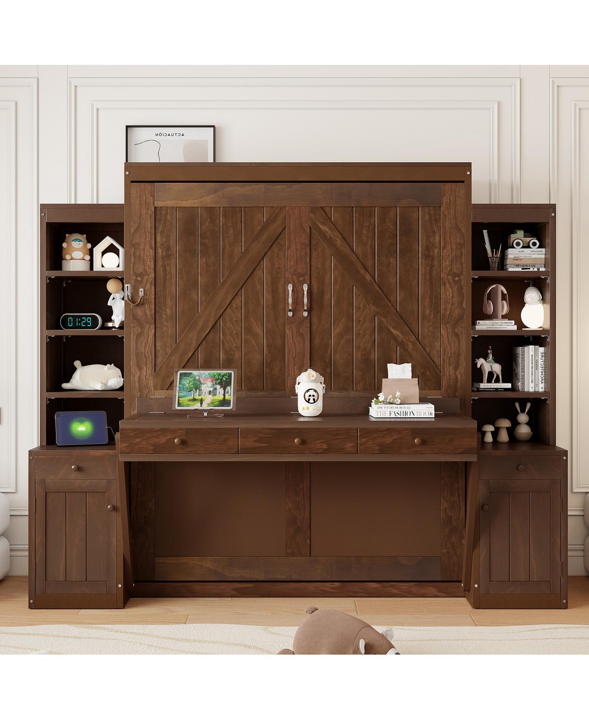 Click here for Streamdale Furniture Queen Size Murphy Bed with De... prices