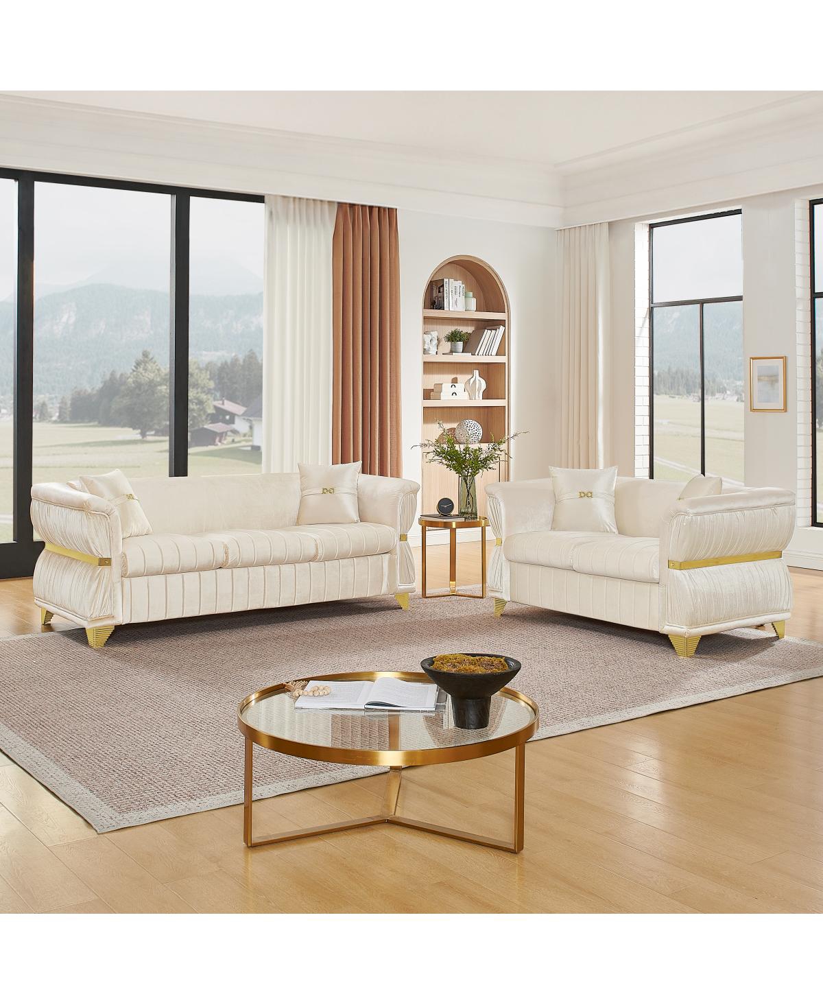 Click here for Streamdale Furniture 2-Piece Modern Velvet Sofa Se... prices