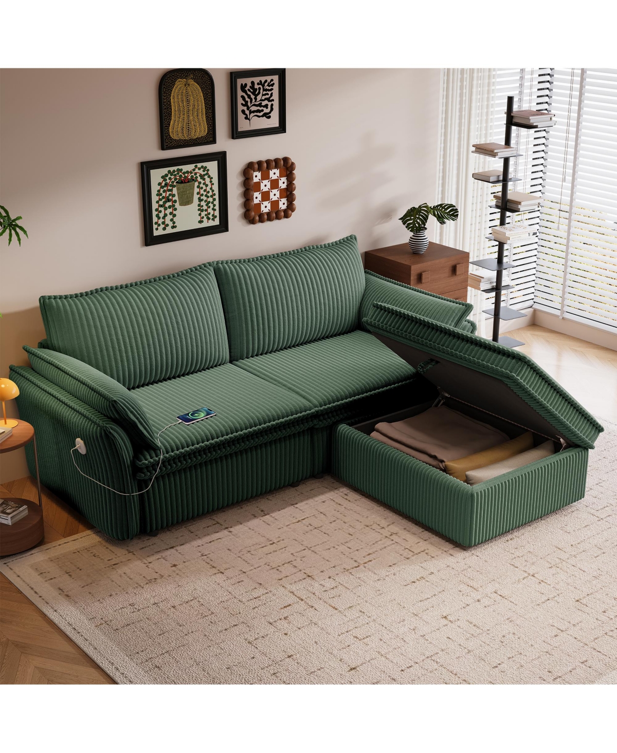 Click here for Boyel Living 85 Convertible Sofa Bed  2-in-1 Plush... prices