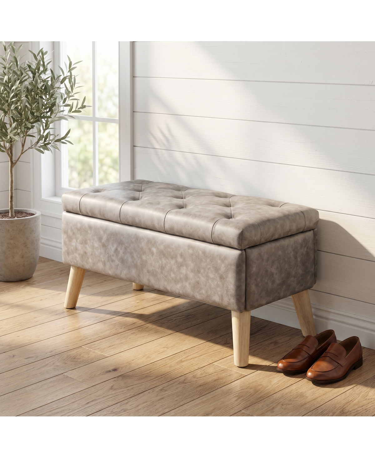 Click here for Streamdale Furniture Wide Upholstered Storage Otto... prices