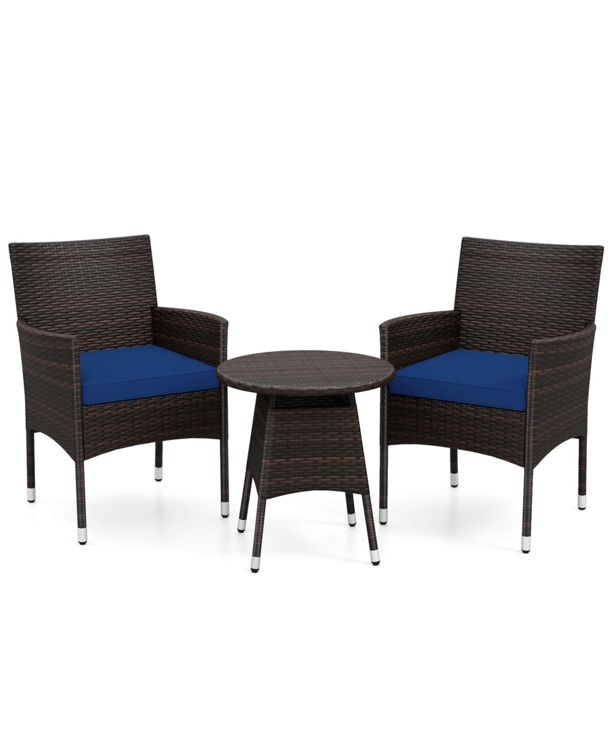 Click here for Sugift 3 Piece Patio Bistro Furniture Set with 2 R... prices