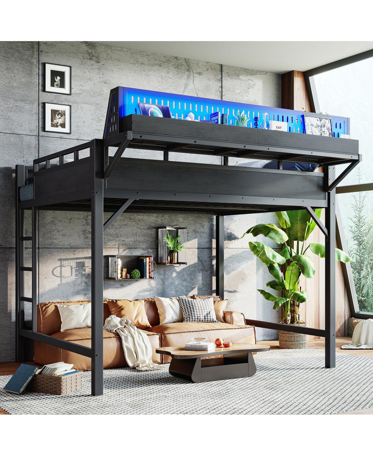 Click here for Streamdale Furniture Queen Loft Bed with Storage... prices