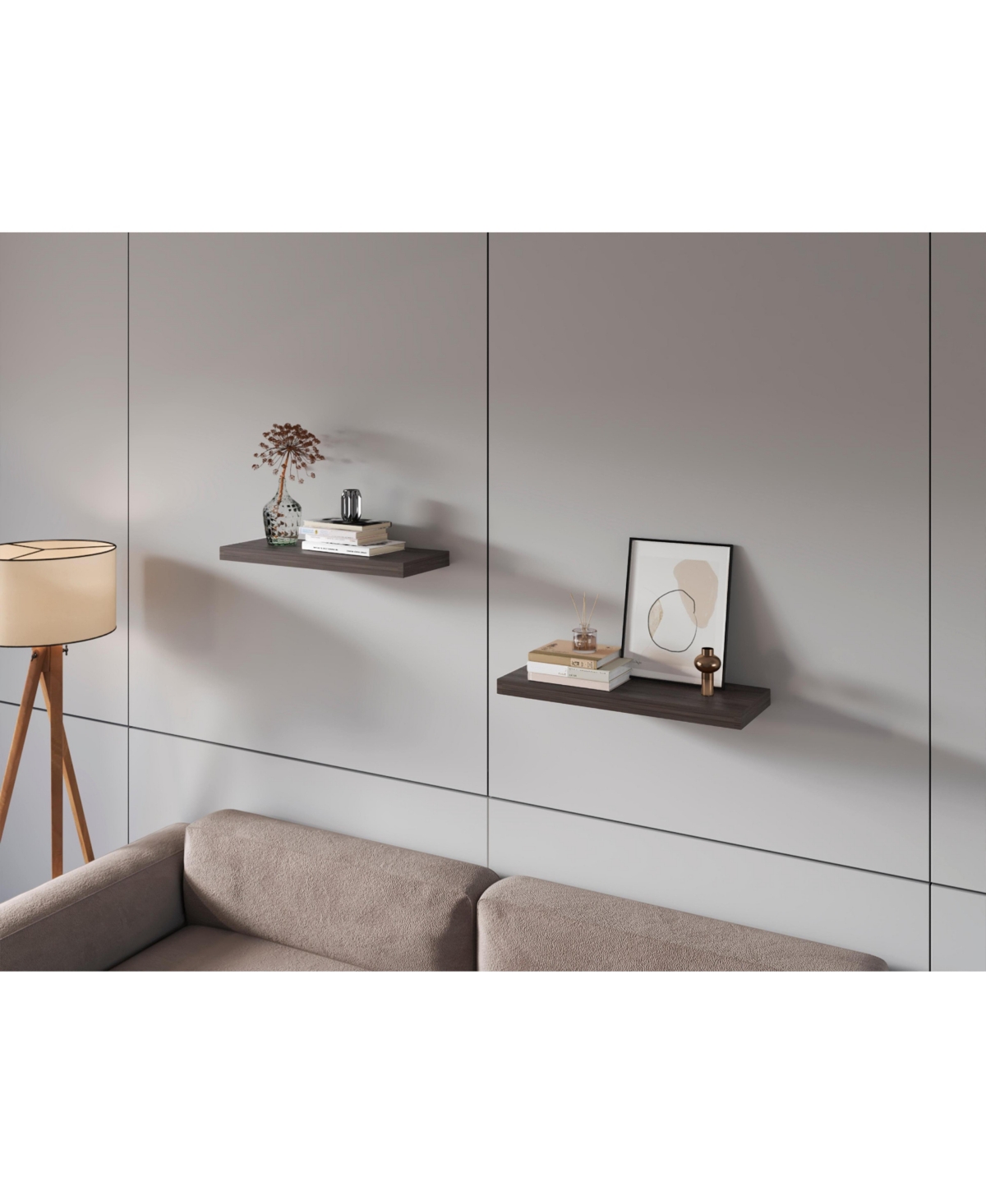 Click here for Fm Furniture Set of 2 Iva Floating Shelf - Sienna... prices