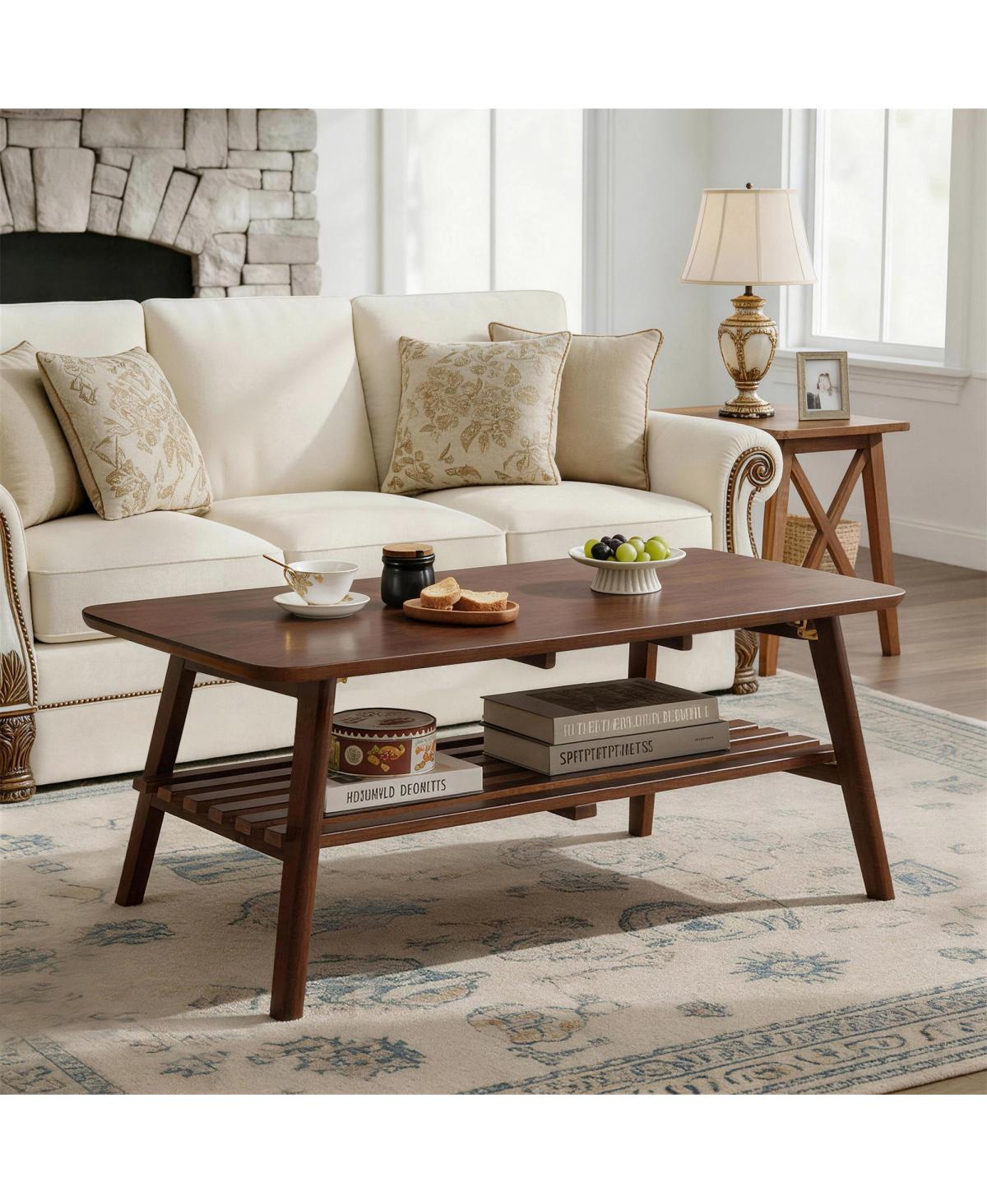 Click here for Streamdale Furniture Mid-Century Wooden Coffee Tab... prices