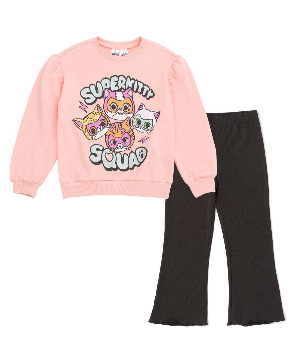Click here for Super Kitties Girls (5-8) Fleece Sweatshirt and Fl... prices