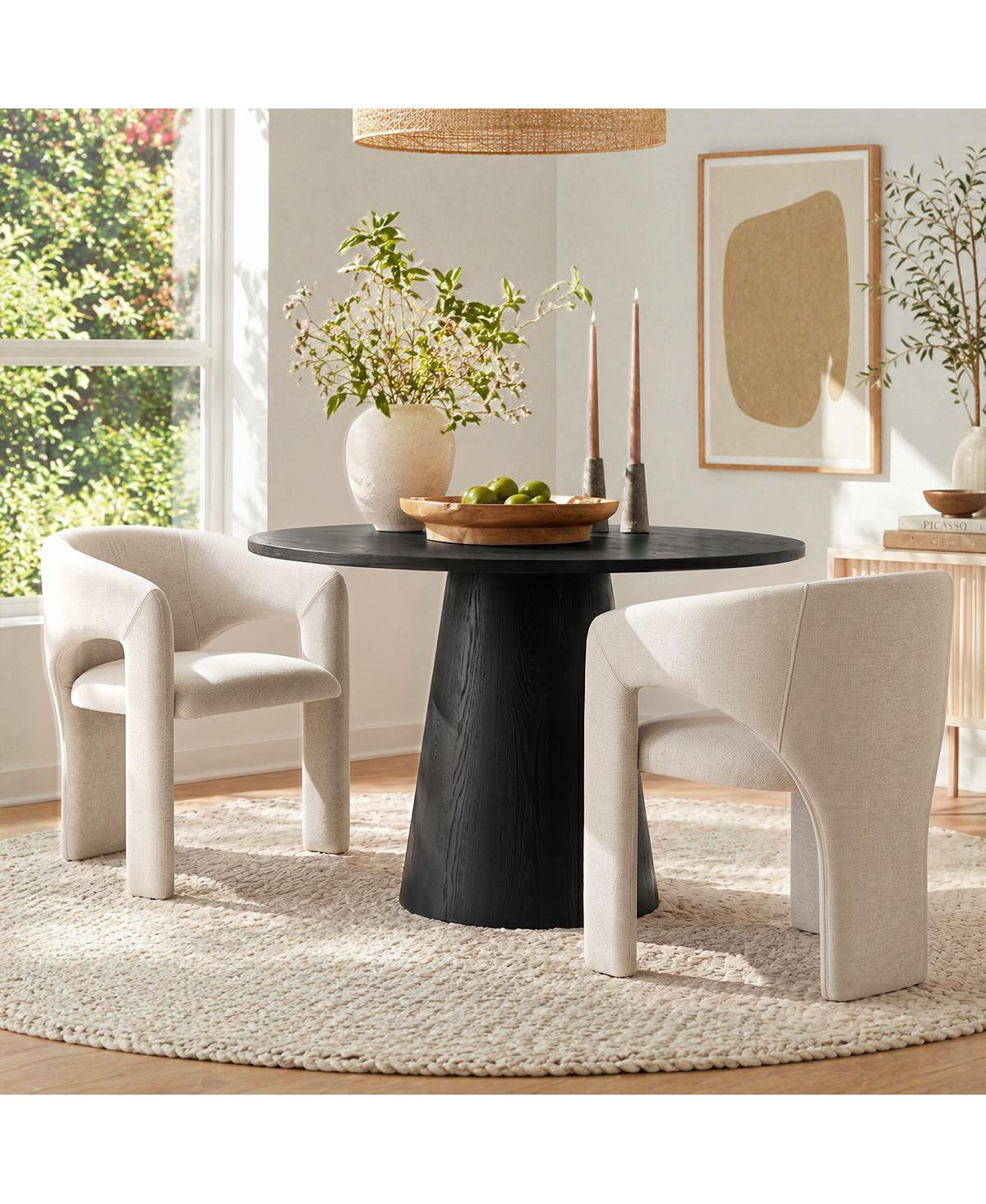 Click here for Maison Boucle Modern Upholstered Dining Chairs Set... prices