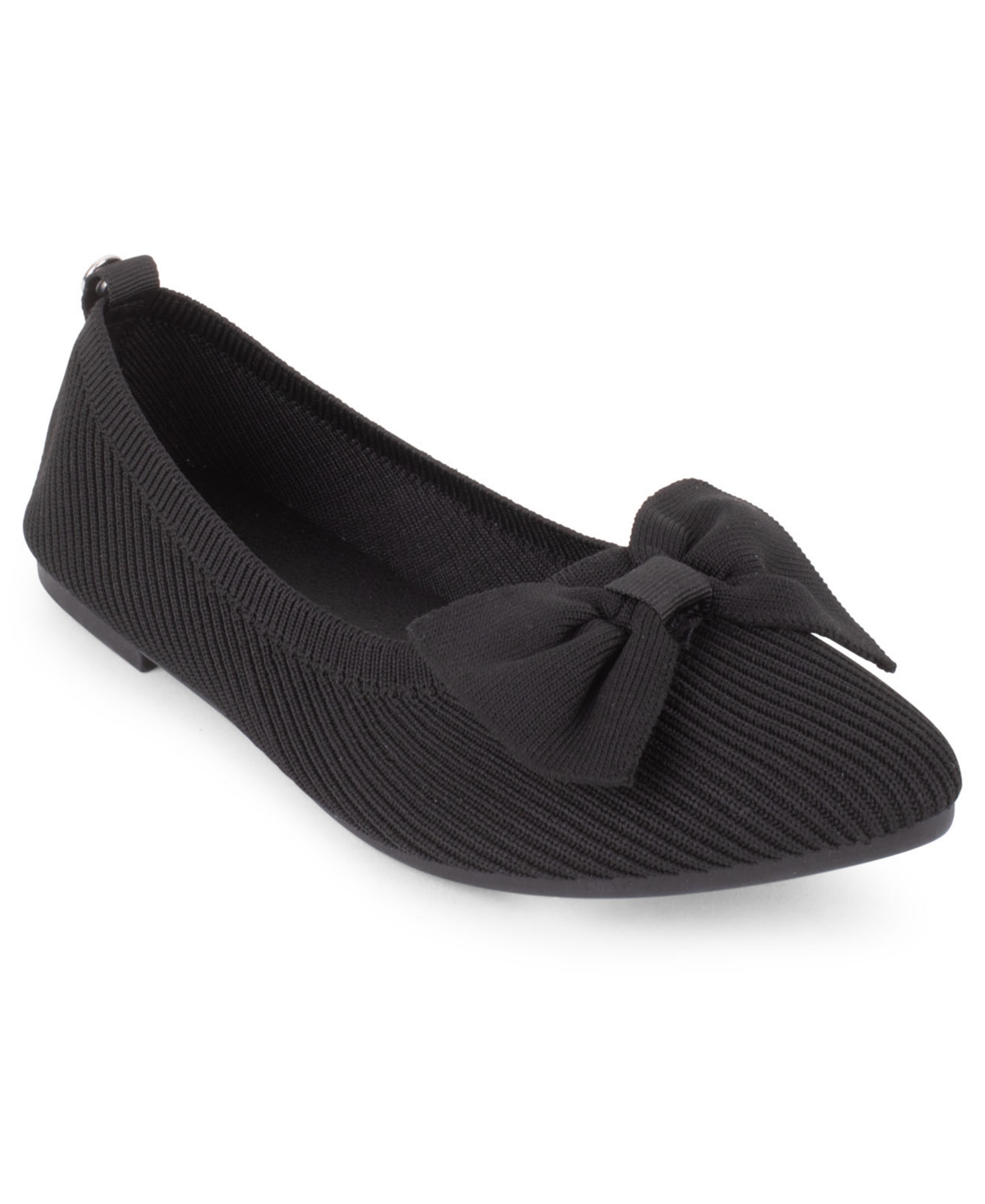 Click here for Tahari Womens Monaghan Knit Slip-On Flats - Black prices