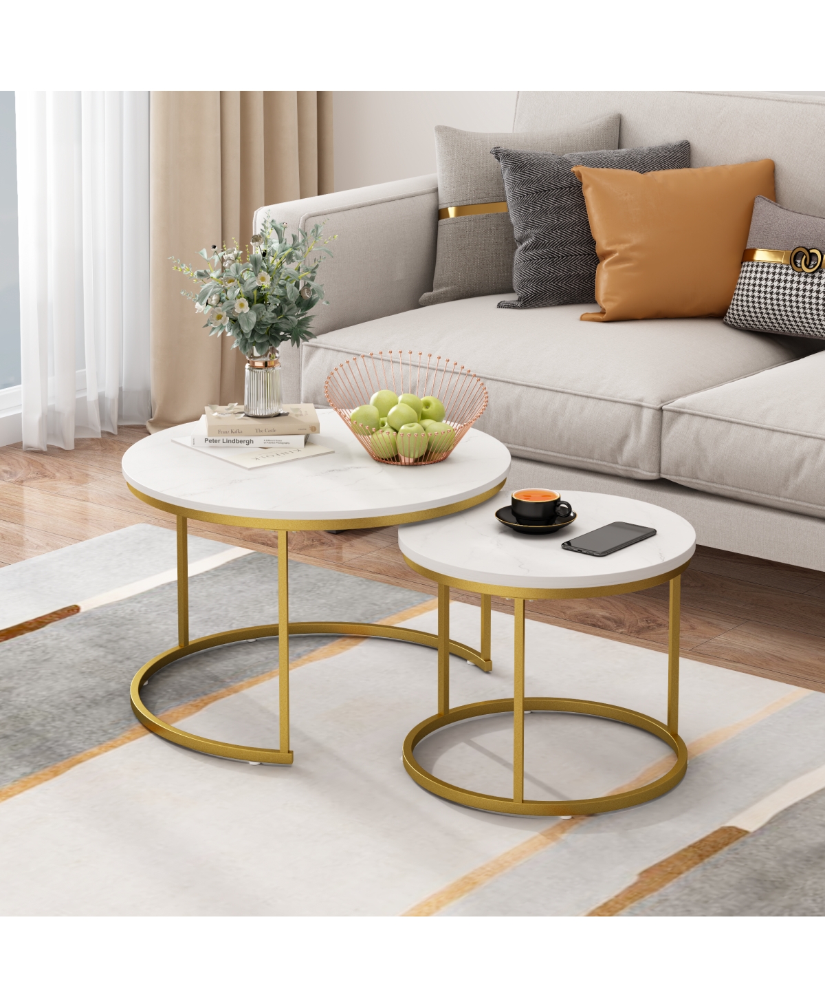Click here for Streamdale Furniture 27.6in Round Nesting Coffee T... prices