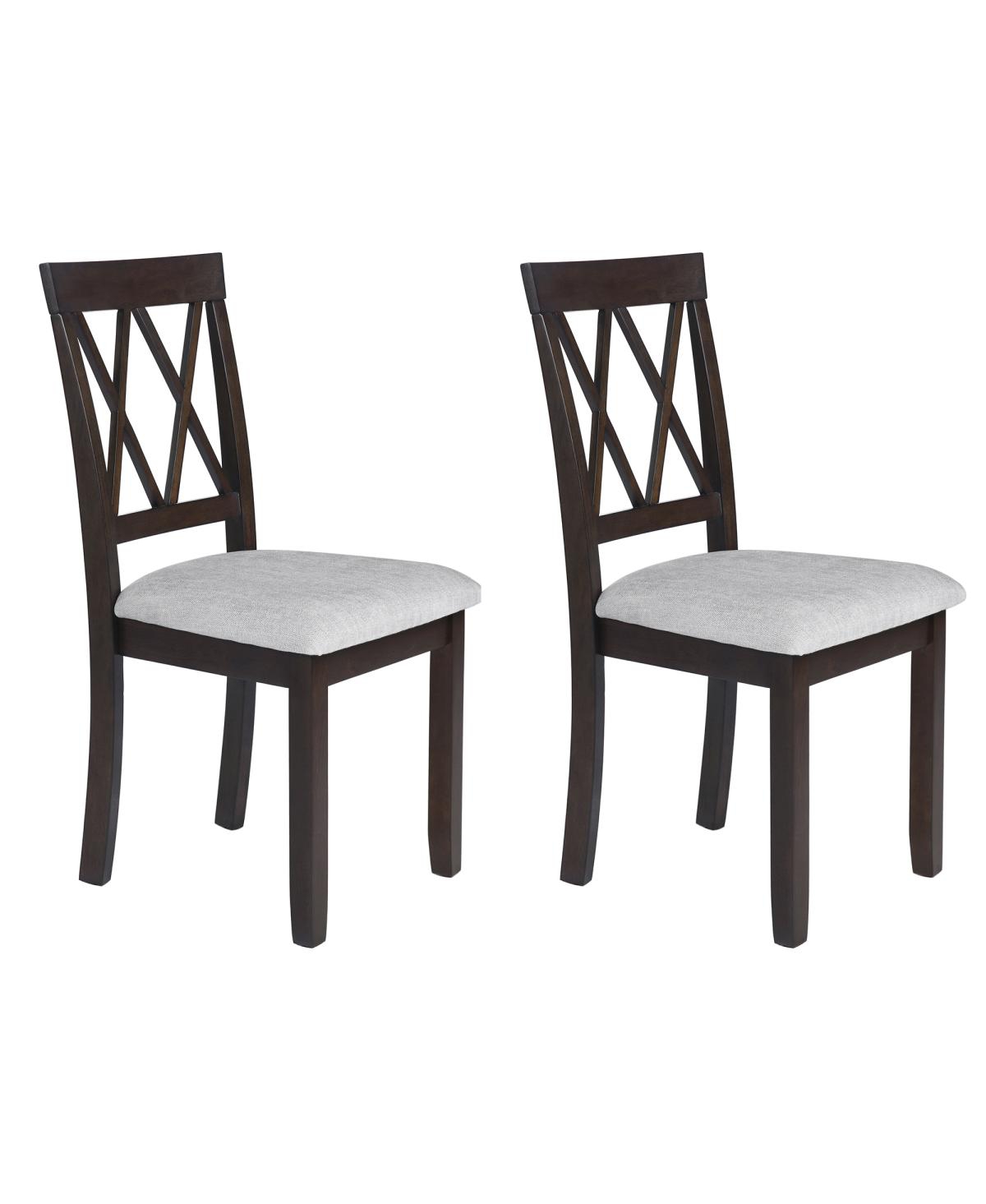 Click here for Streamdale Furniture Set of 2 Upholstered Dining C... prices