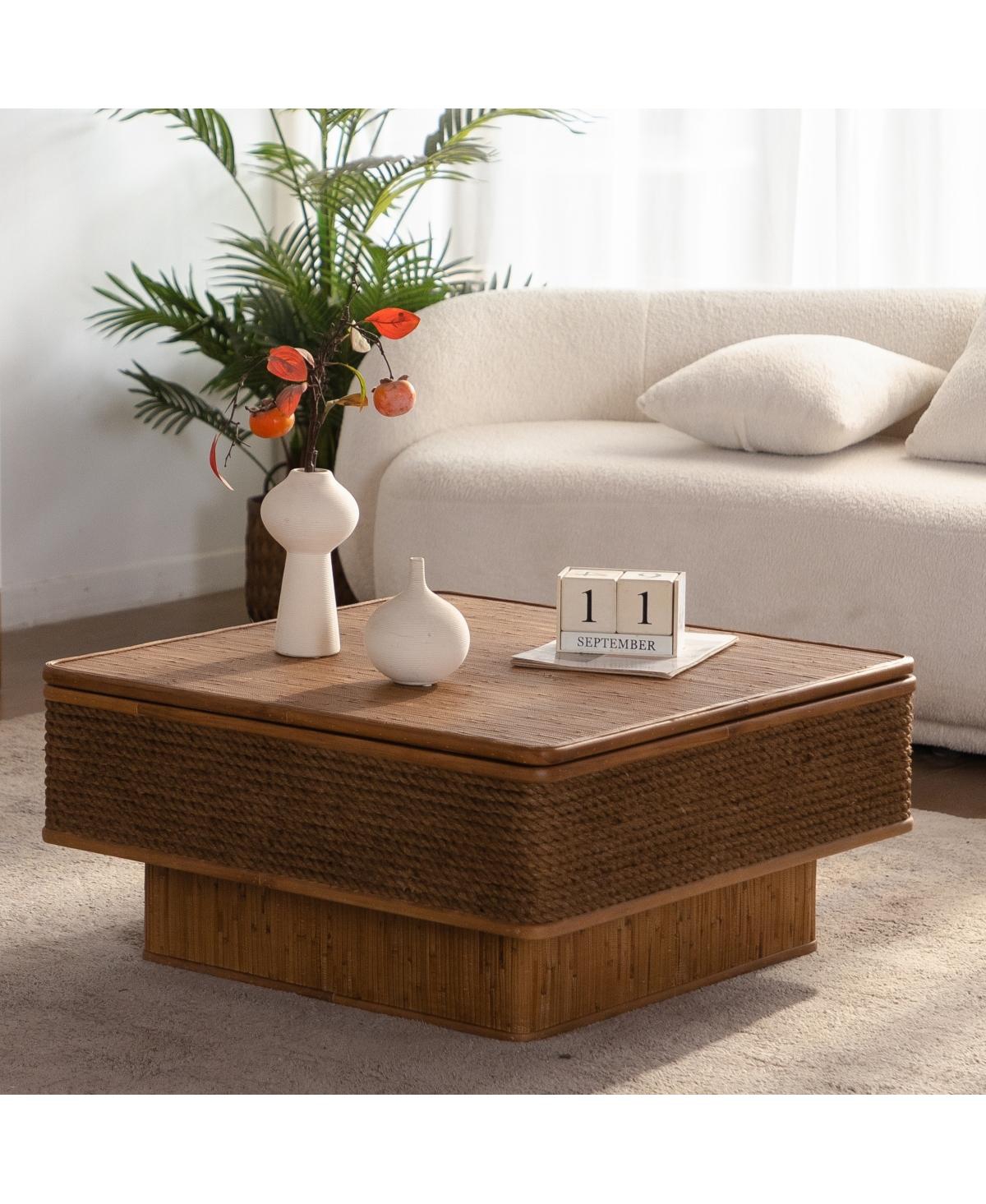 Click here for Streamdale Furniture 31.52 Square Rattan and Hemp... prices