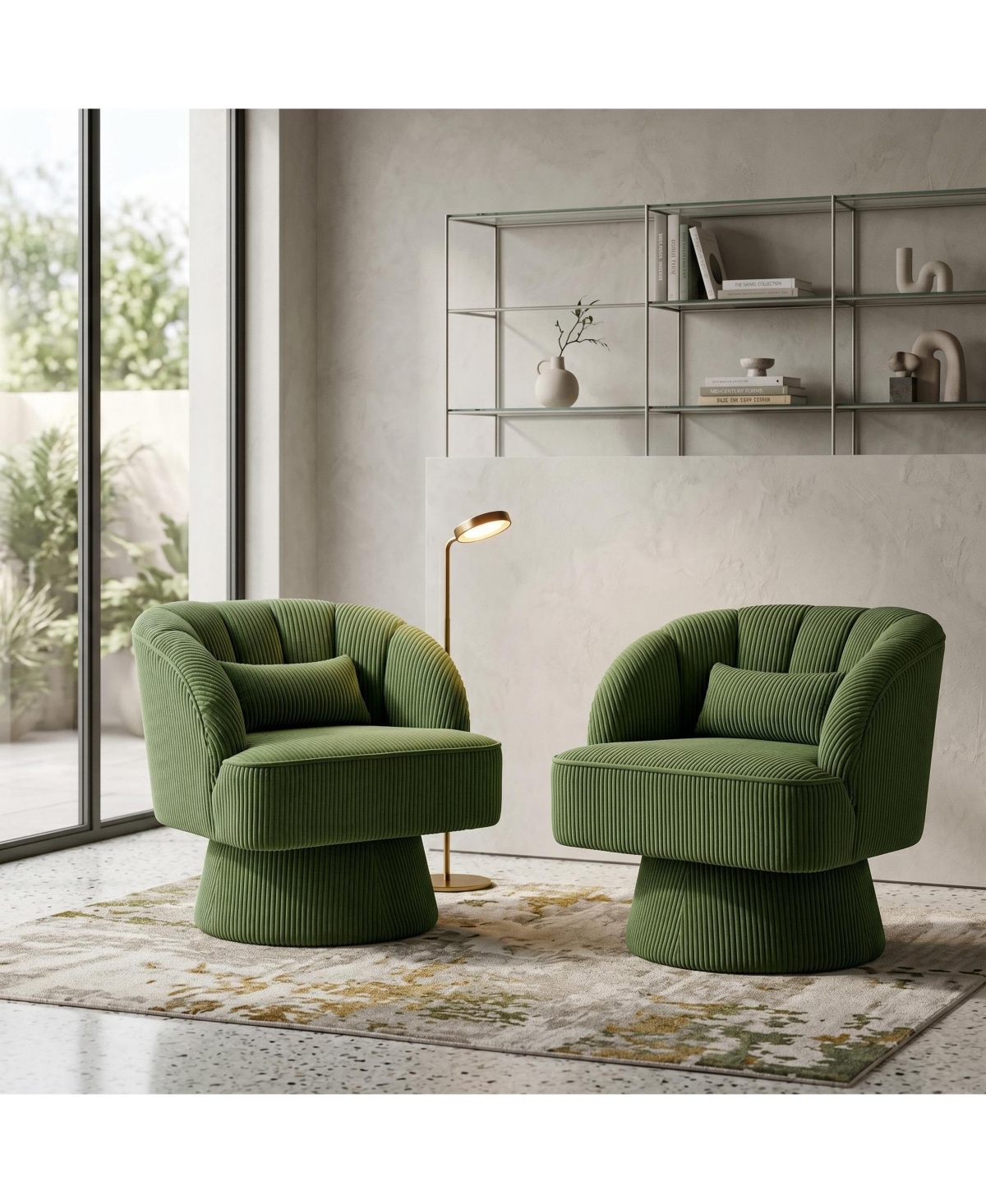 Click here for homfan 360degree(s) Swivel Barrel Chair Set of 2... prices
