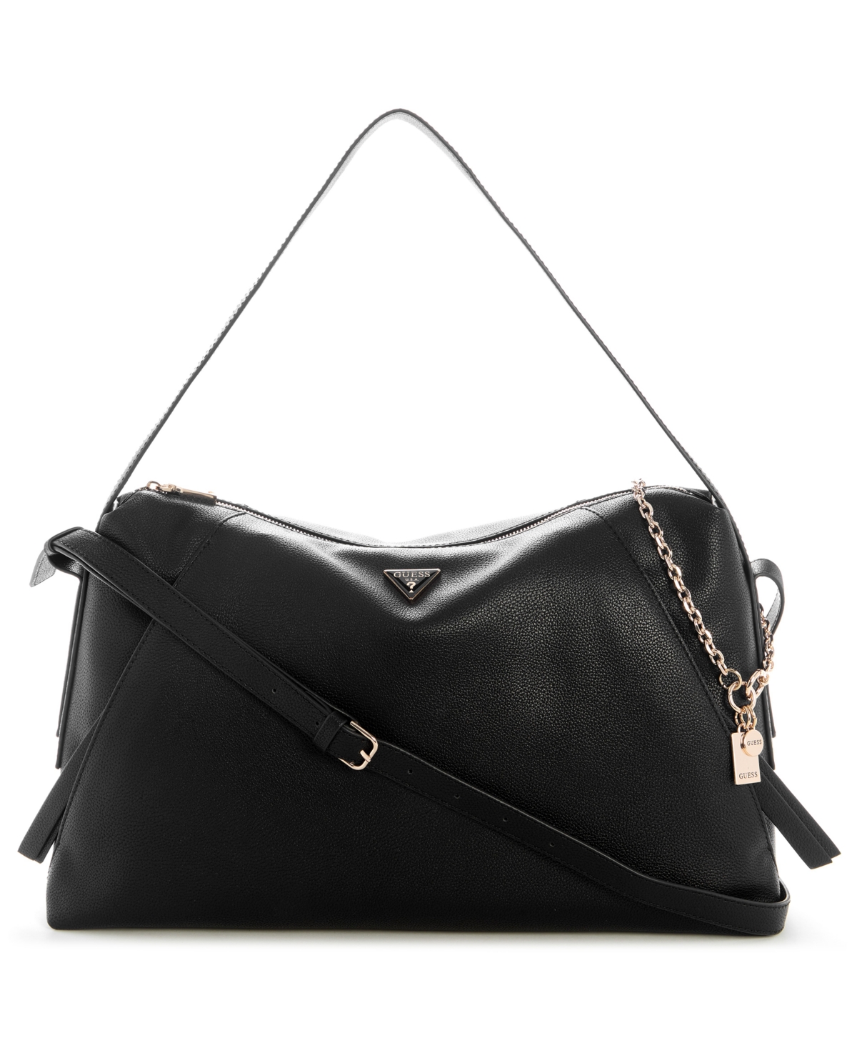 Click here for Guess Devon Extra-Large Zip-Top Shoulder Handbag -... prices