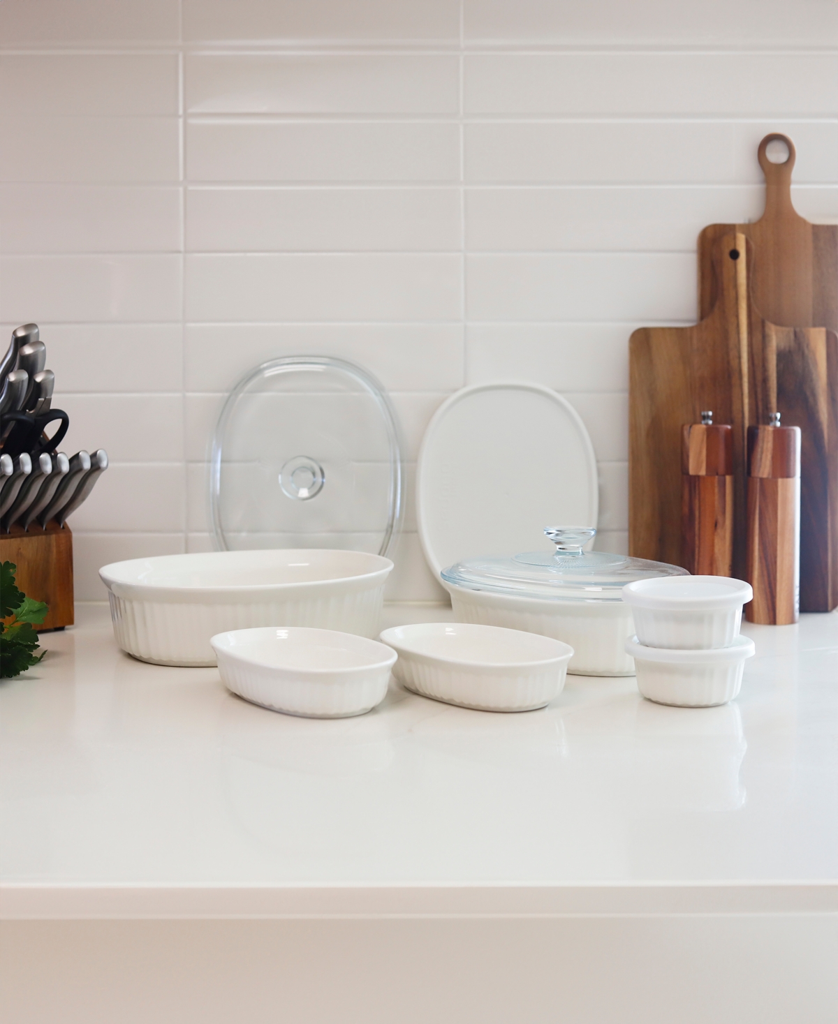 Click here for Sedona Kitchen 10-Pc. Ceramic Baking Set - White prices