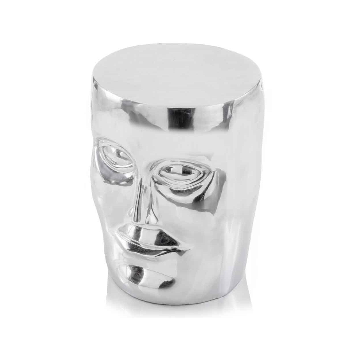 Click here for HomeRoots 18 Aluminum Faces Round End Table - Silv... prices