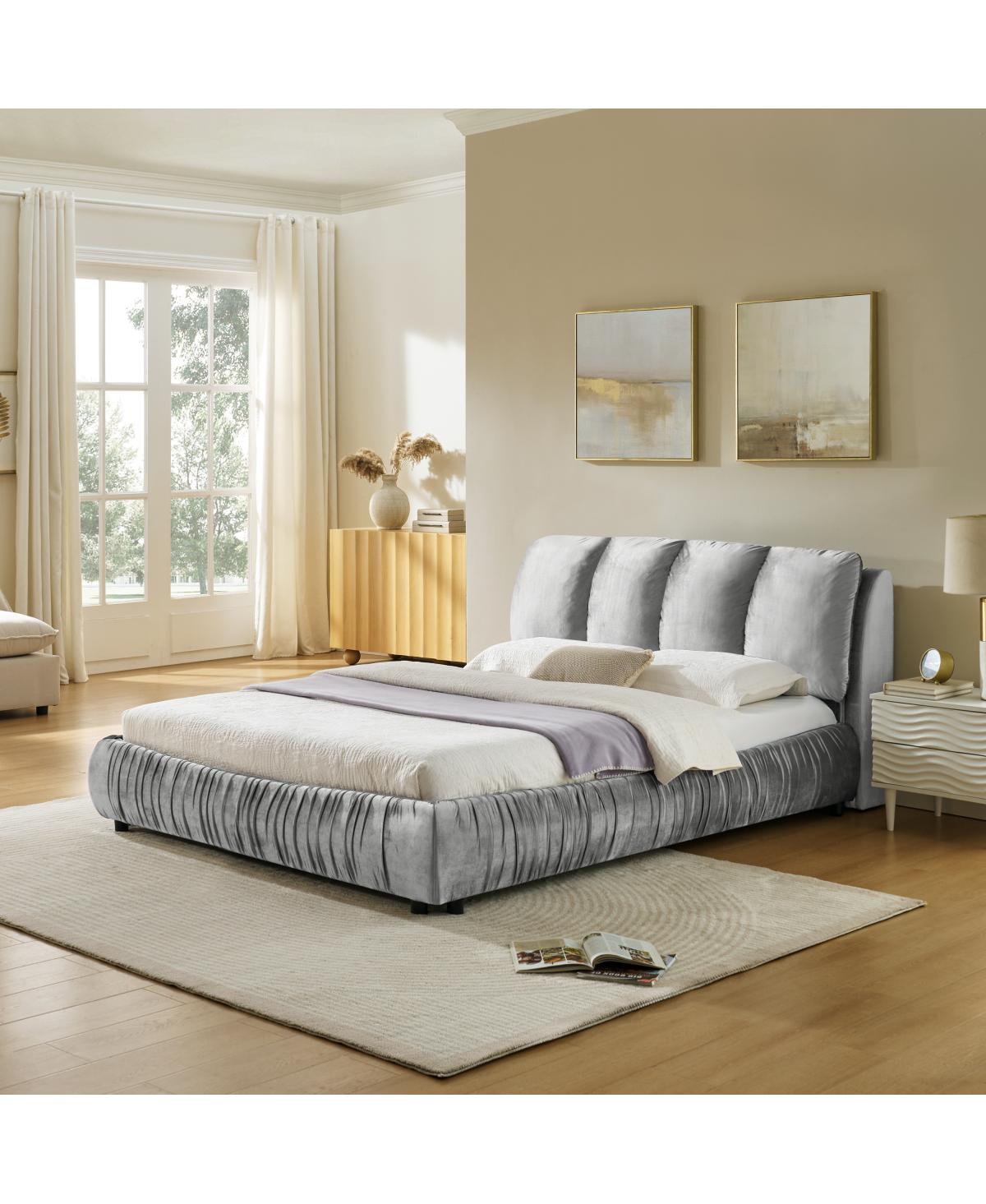 Click here for Streamdale Furniture Queen Size Upholstered Bed Fr... prices